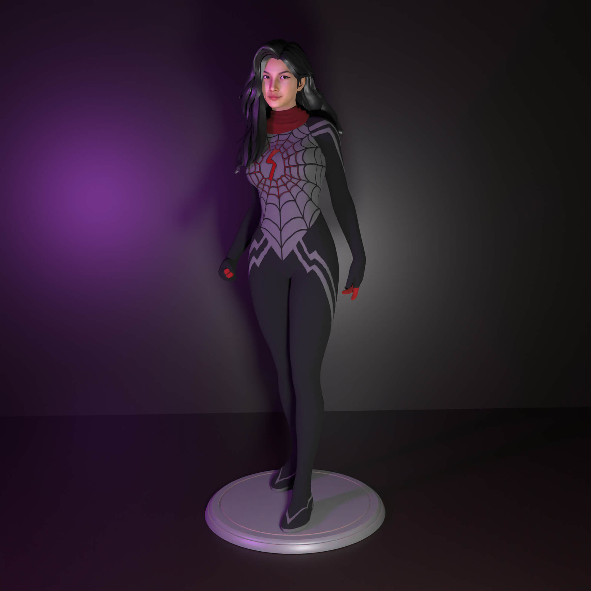Silk Cindy Moon - 3D Print Model by Moogar