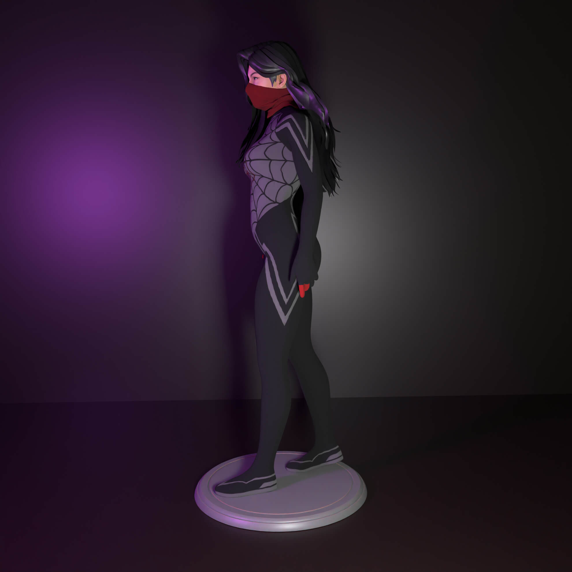 Silk Cindy Moon - 3D Print Model by Moogar