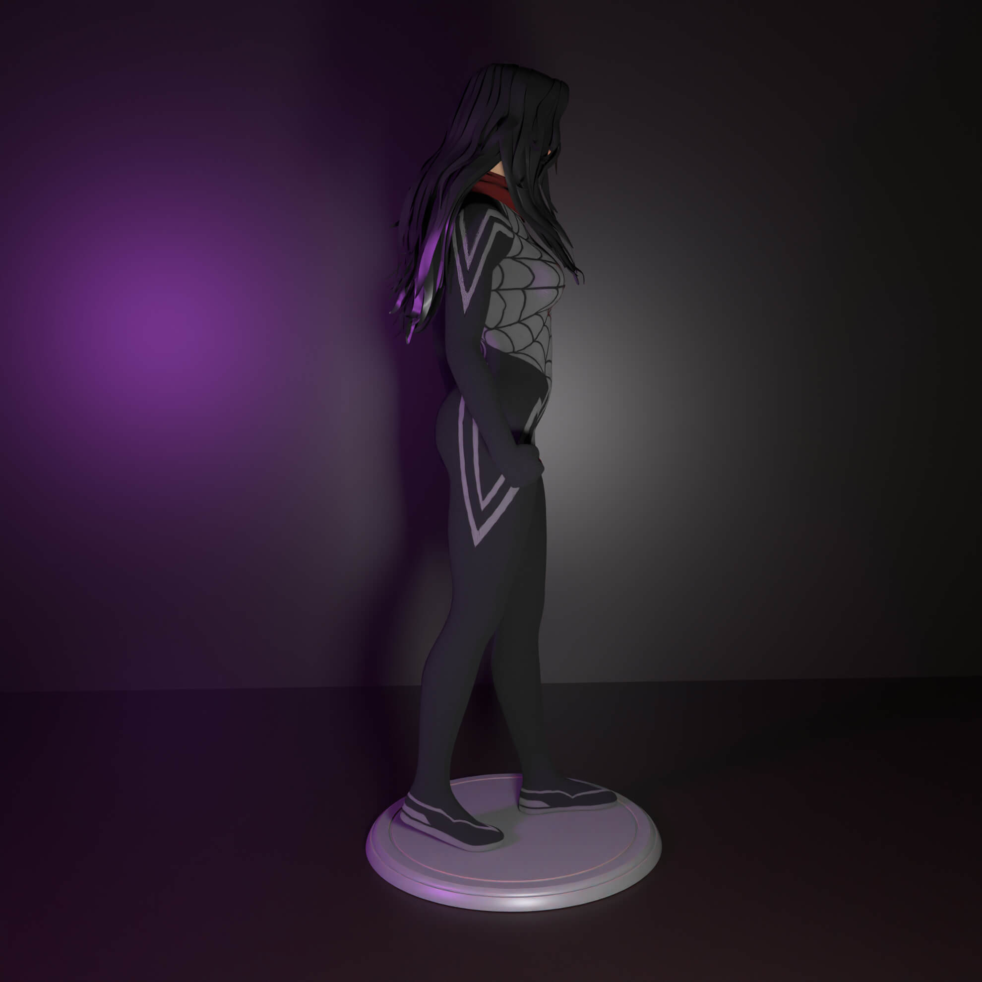 Silk Cindy Moon - 3D Print Model by Moogar