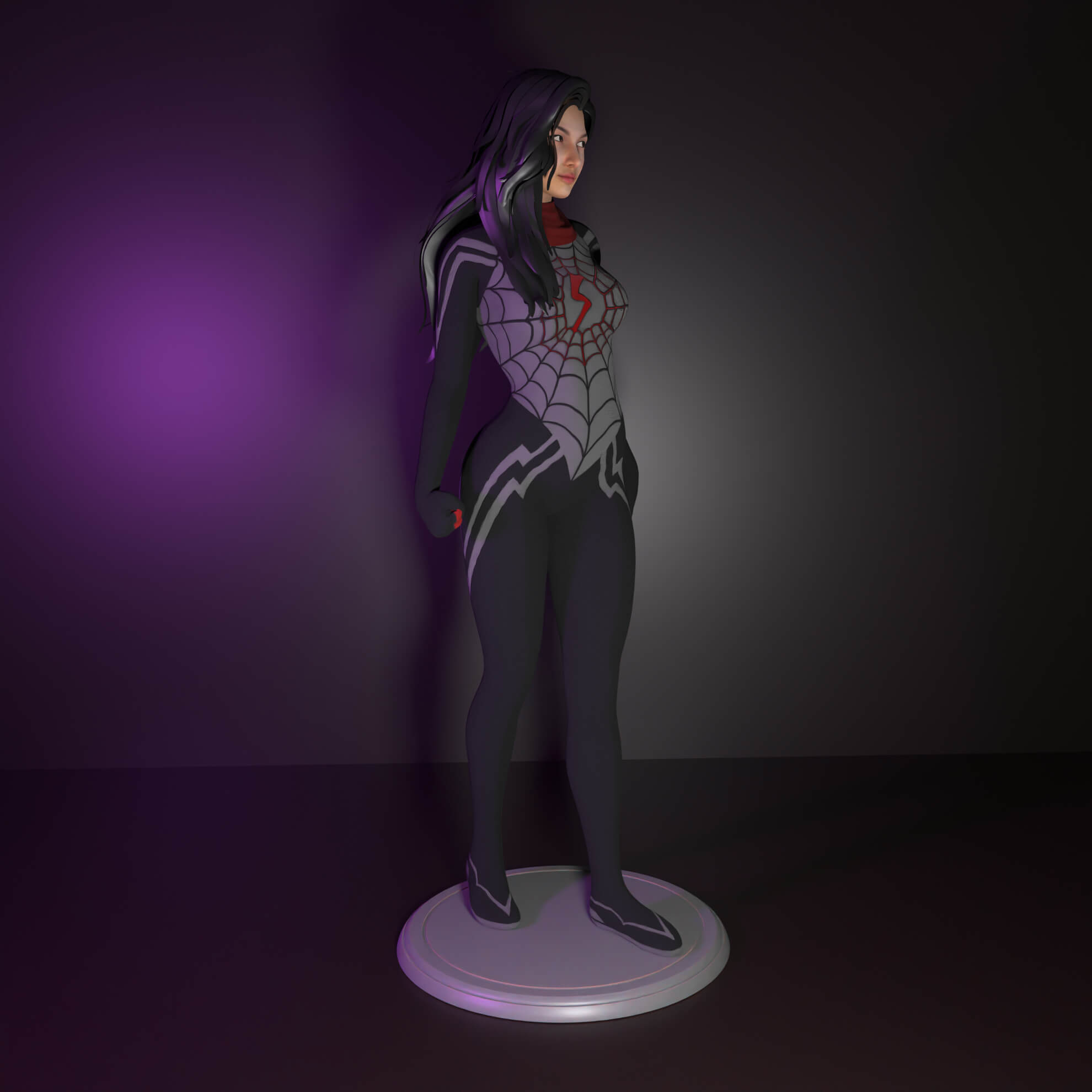 Silk Cindy Moon - 3D Print Model by Moogar