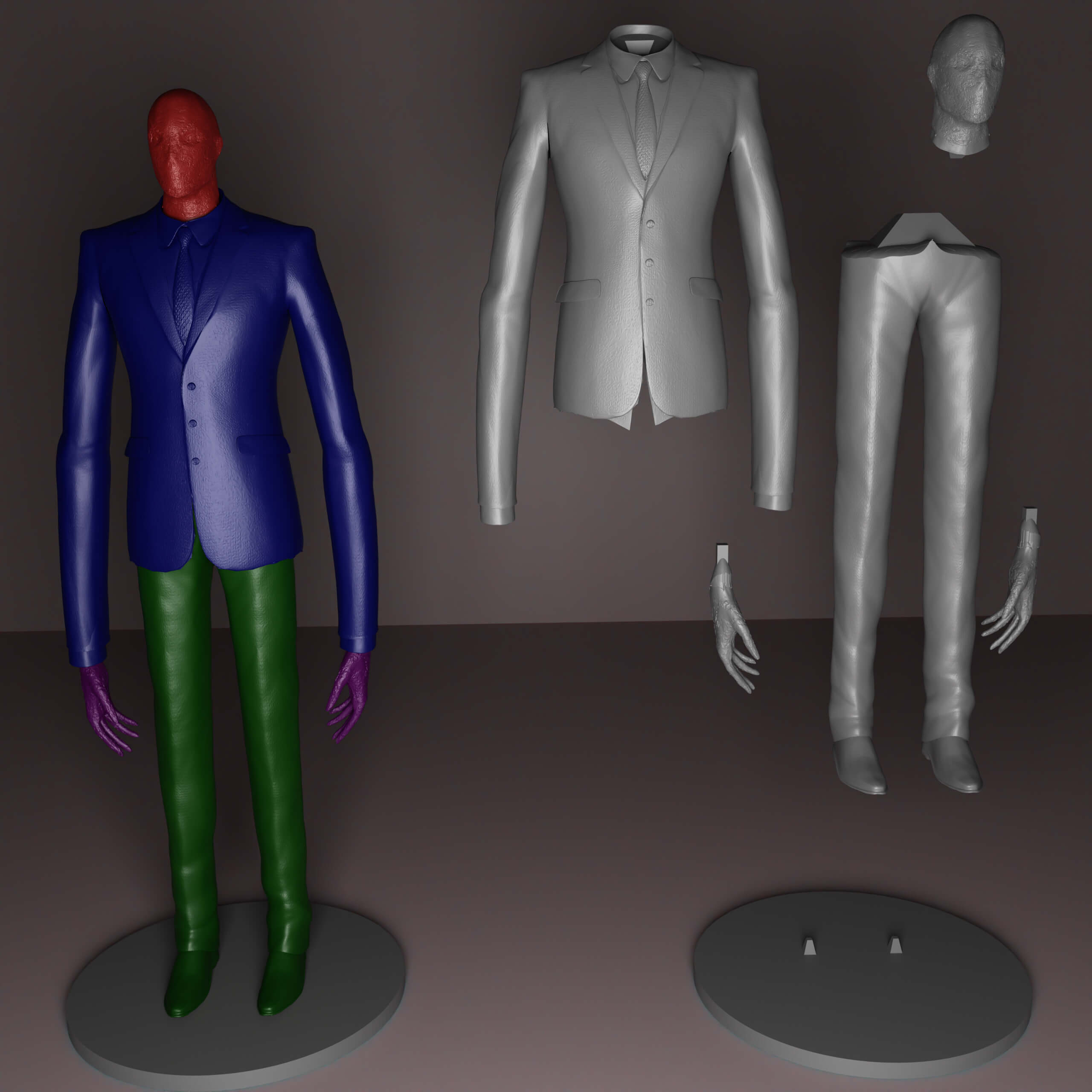 Slender Man - Slenderman 3D Model by Moogar
