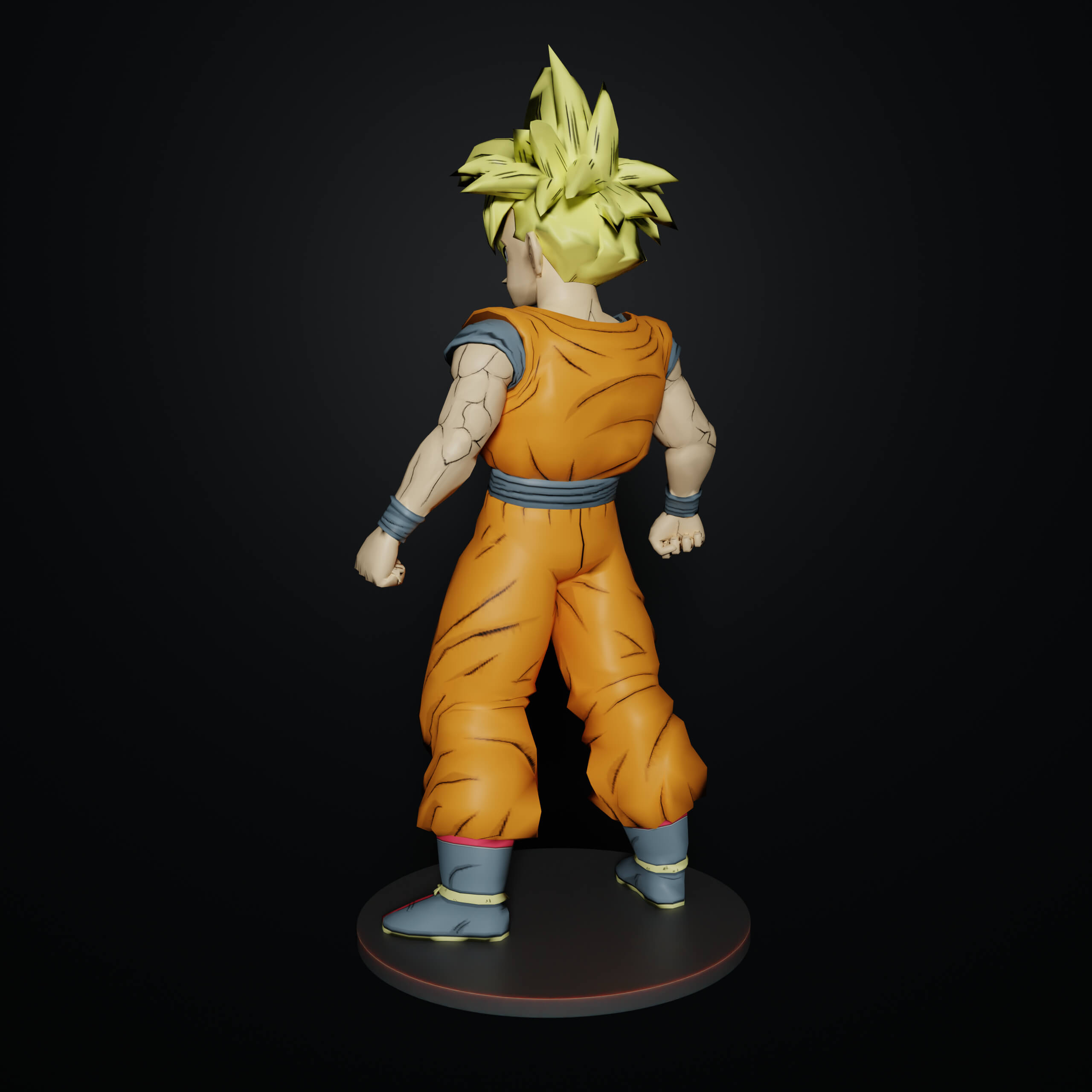 Son Gohan Super Saiyan 1 - 3D Model by Moogar
