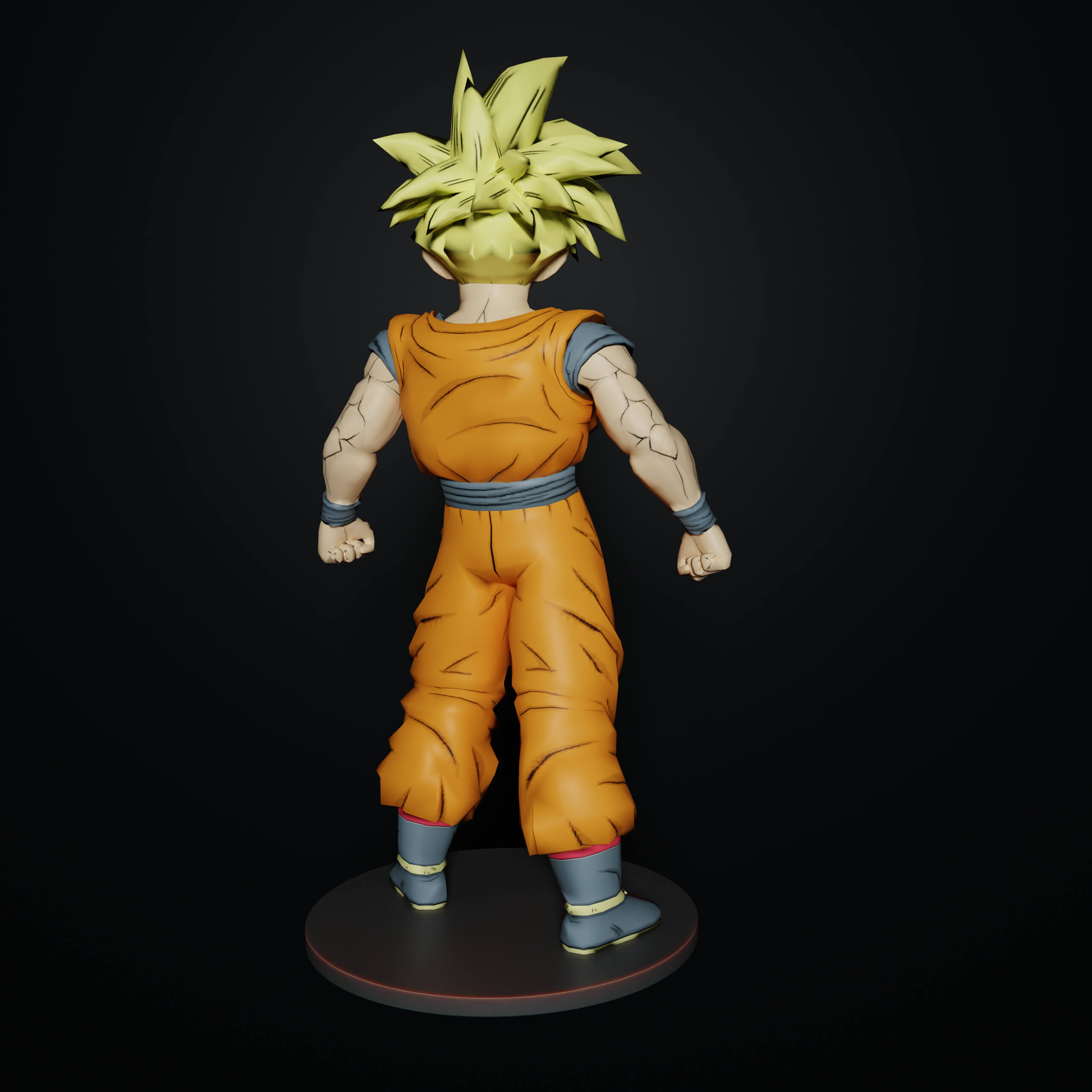 Son Gohan Super Saiyan 1 - 3D Print Model by Moogar