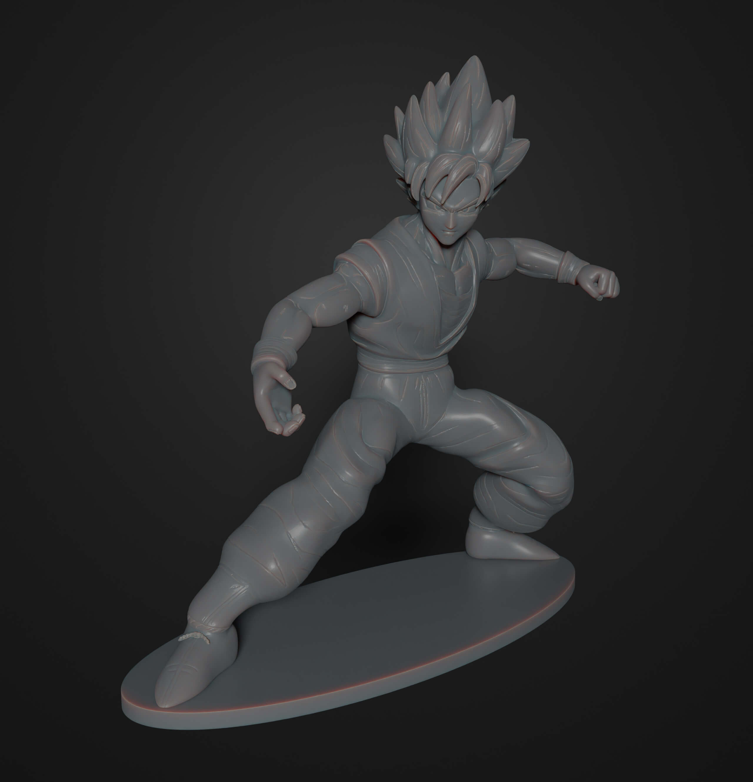 Son Goku Minifigure - 3D Print Model by Moogar