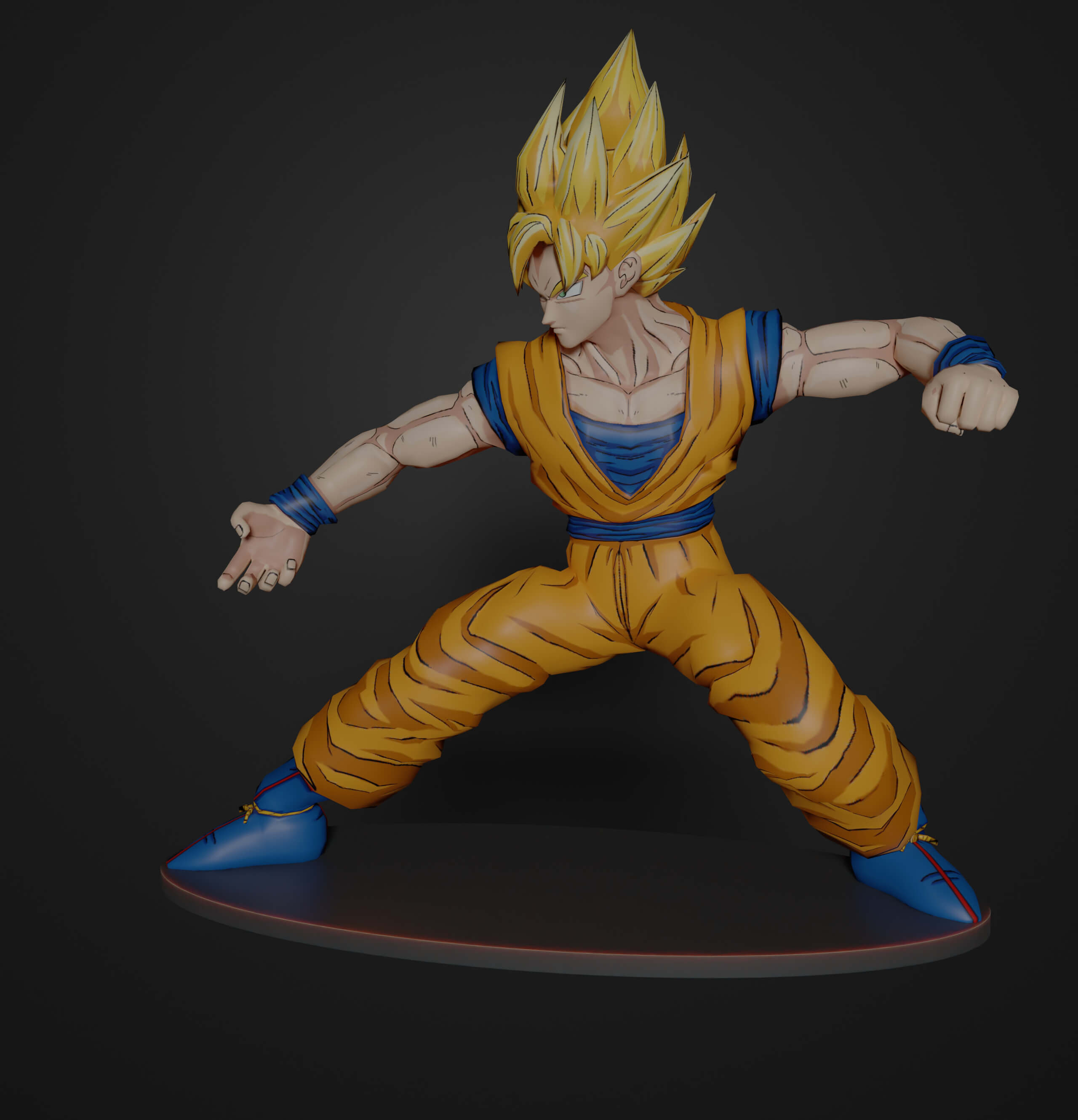 Son Goku Minifigure - 3D Model by Moogar