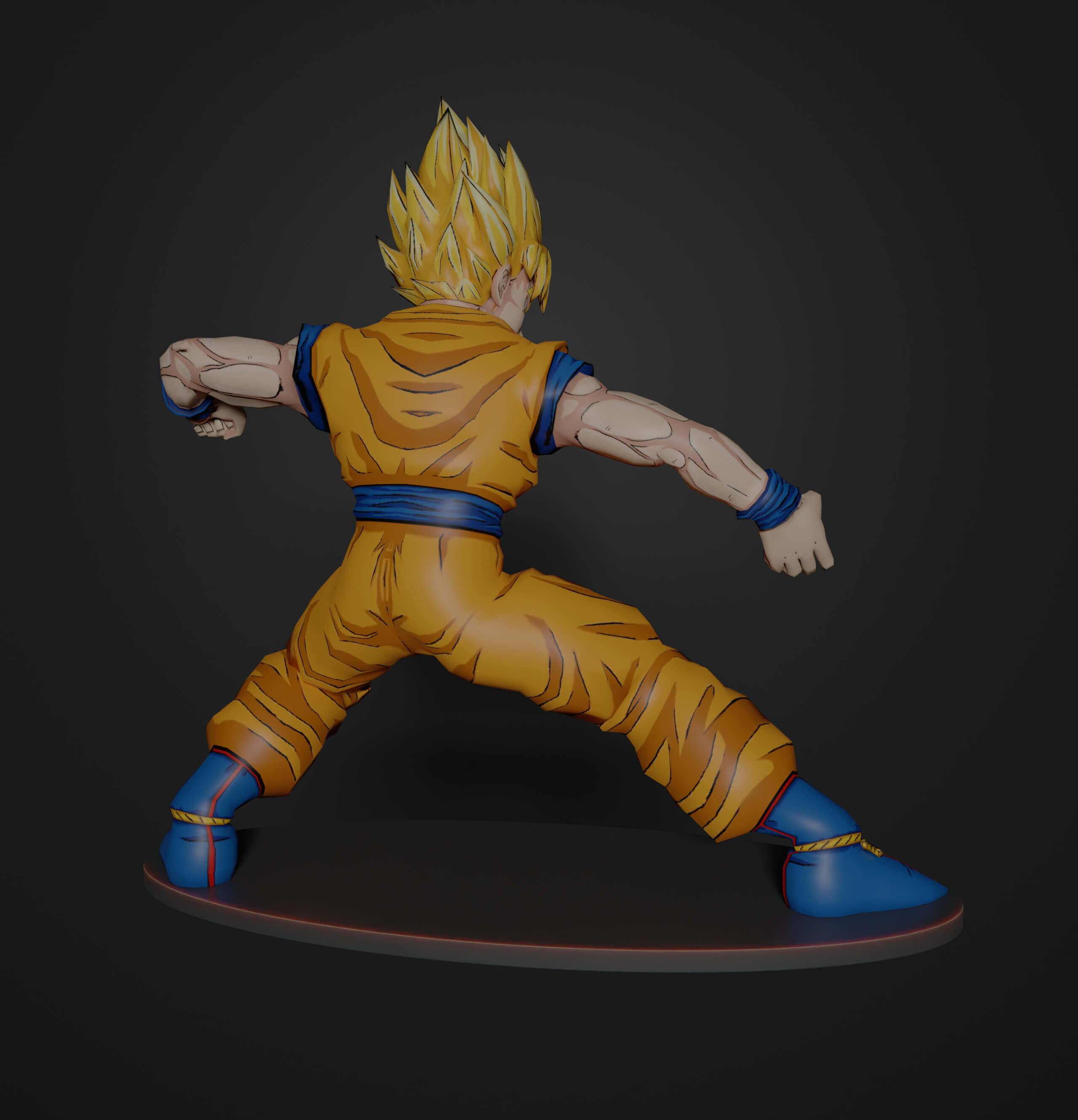 Son Goku Minifigure - 3D Model by Moogar