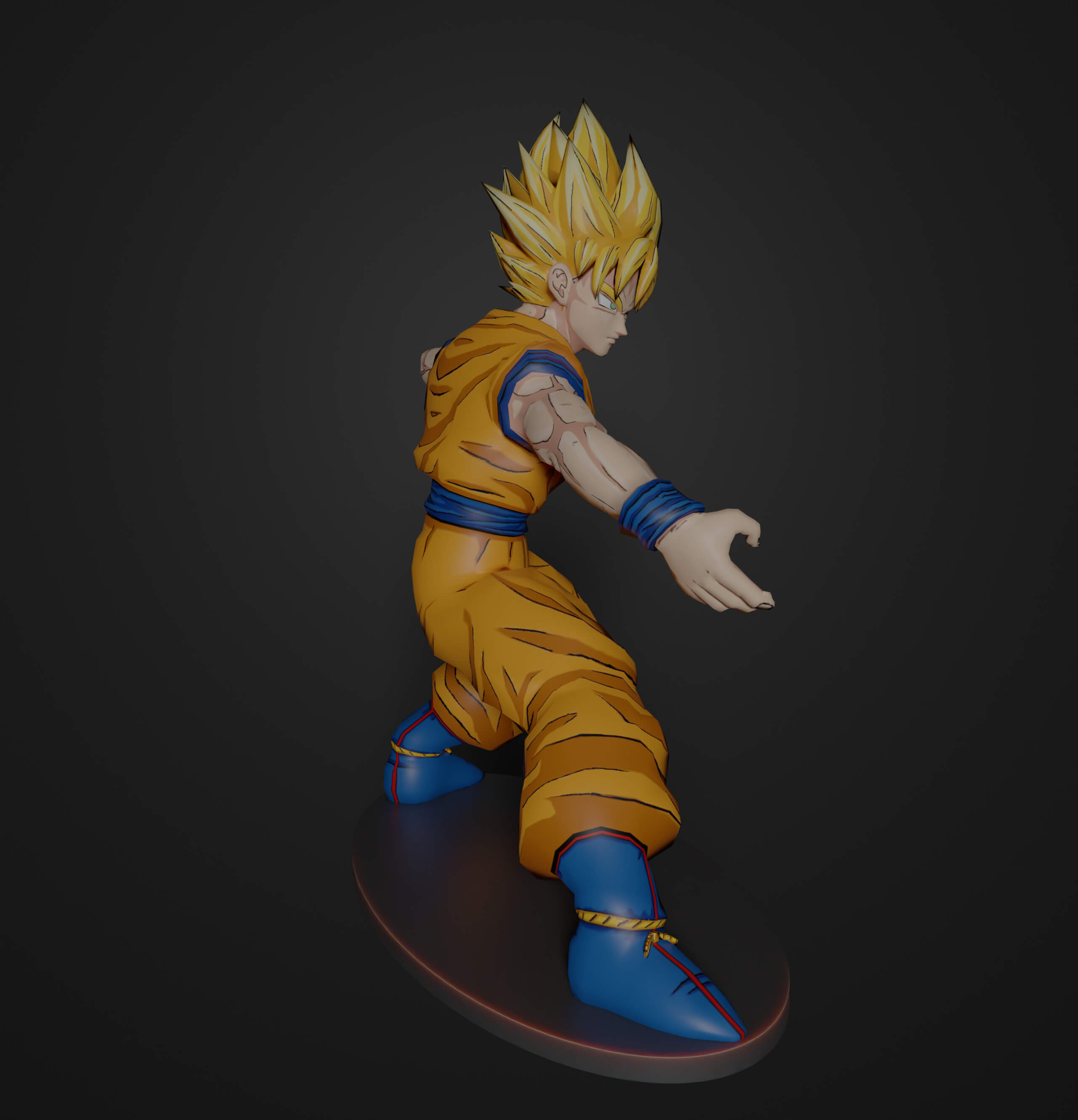 Son Goku Minifigure - 3D Model by Moogar