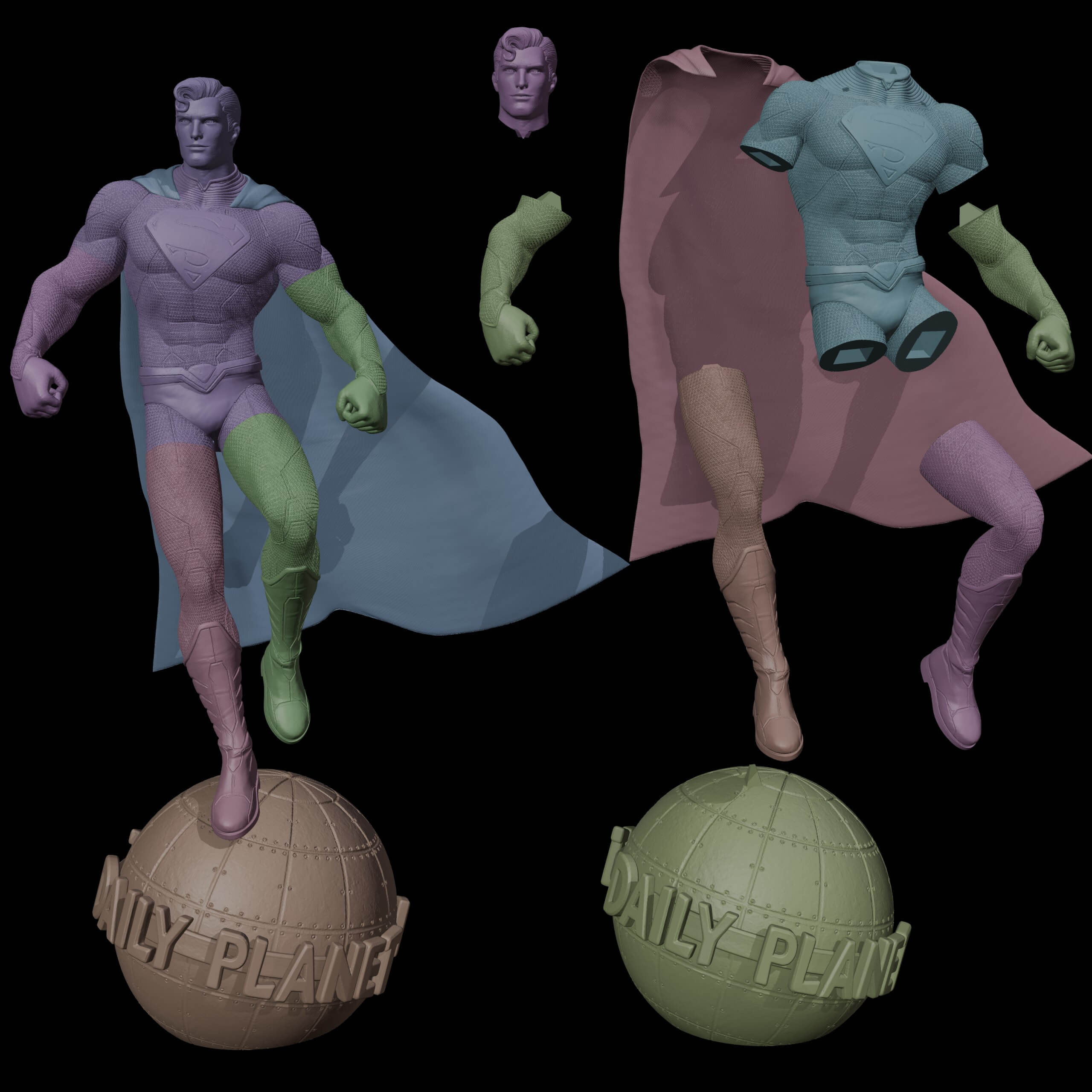 Superman Kal-El 3D Model by Moogar