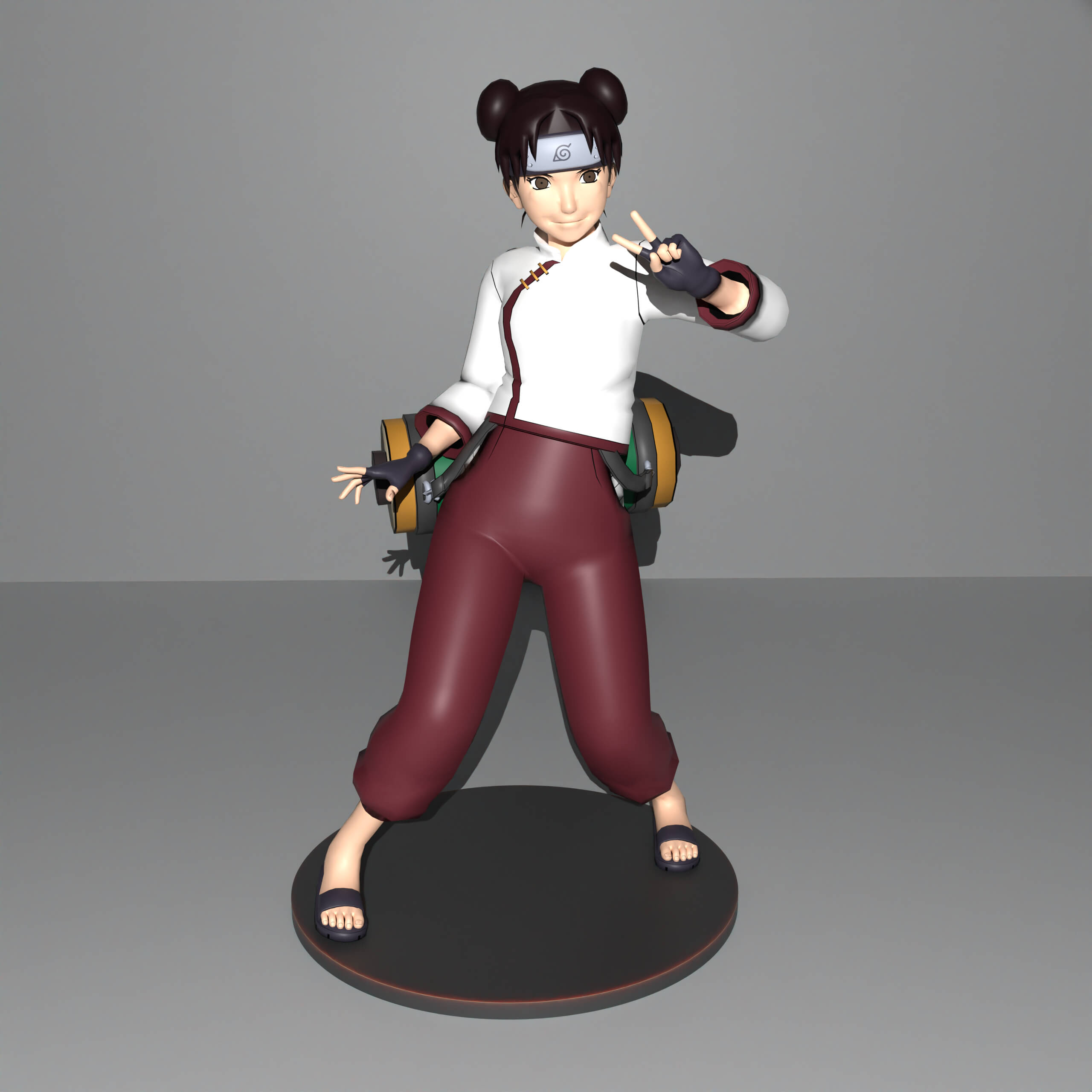 Tenten Shippuden - 3D Model by Moogar