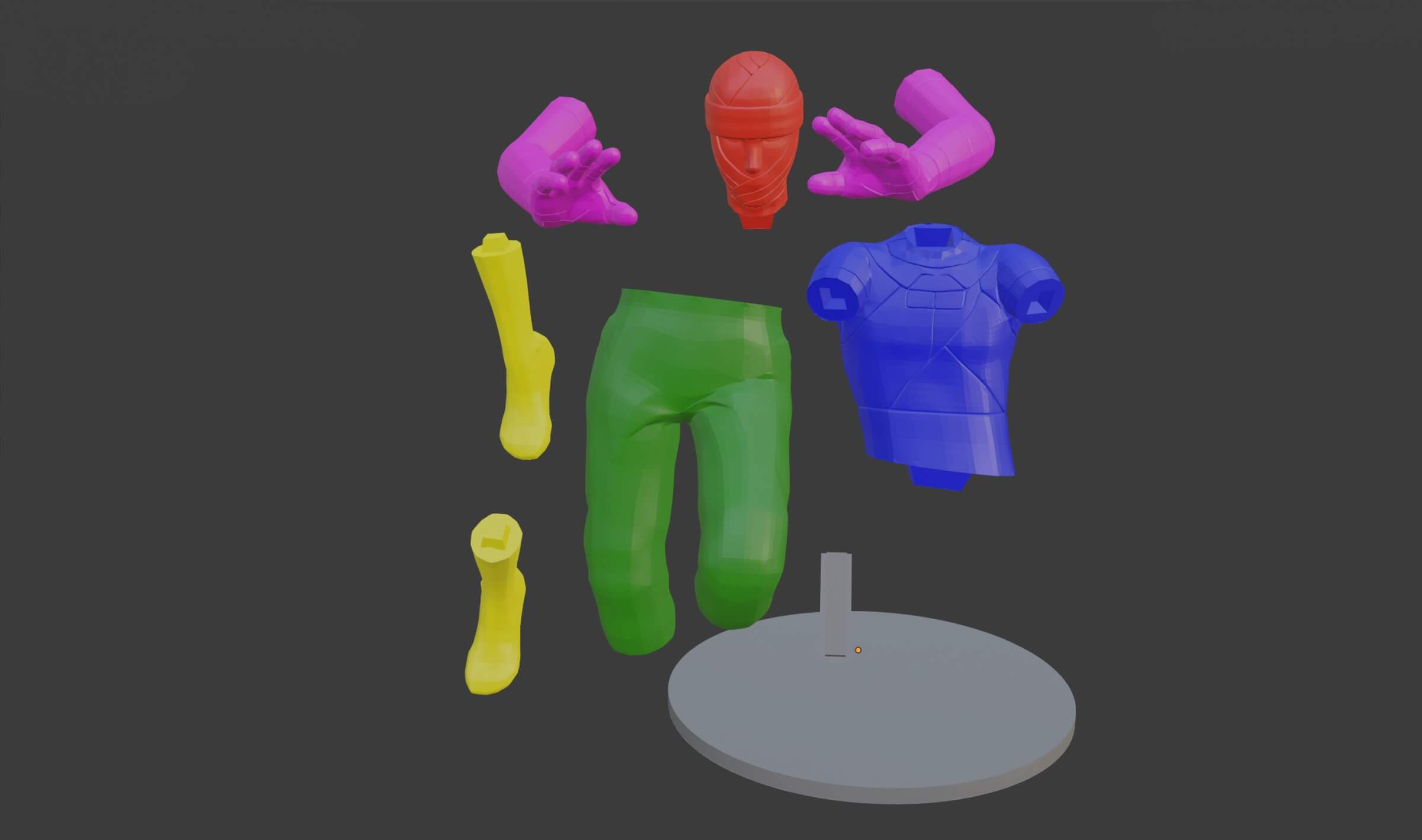 The Second Tsuchikage Mu - 3D Model by Moogar