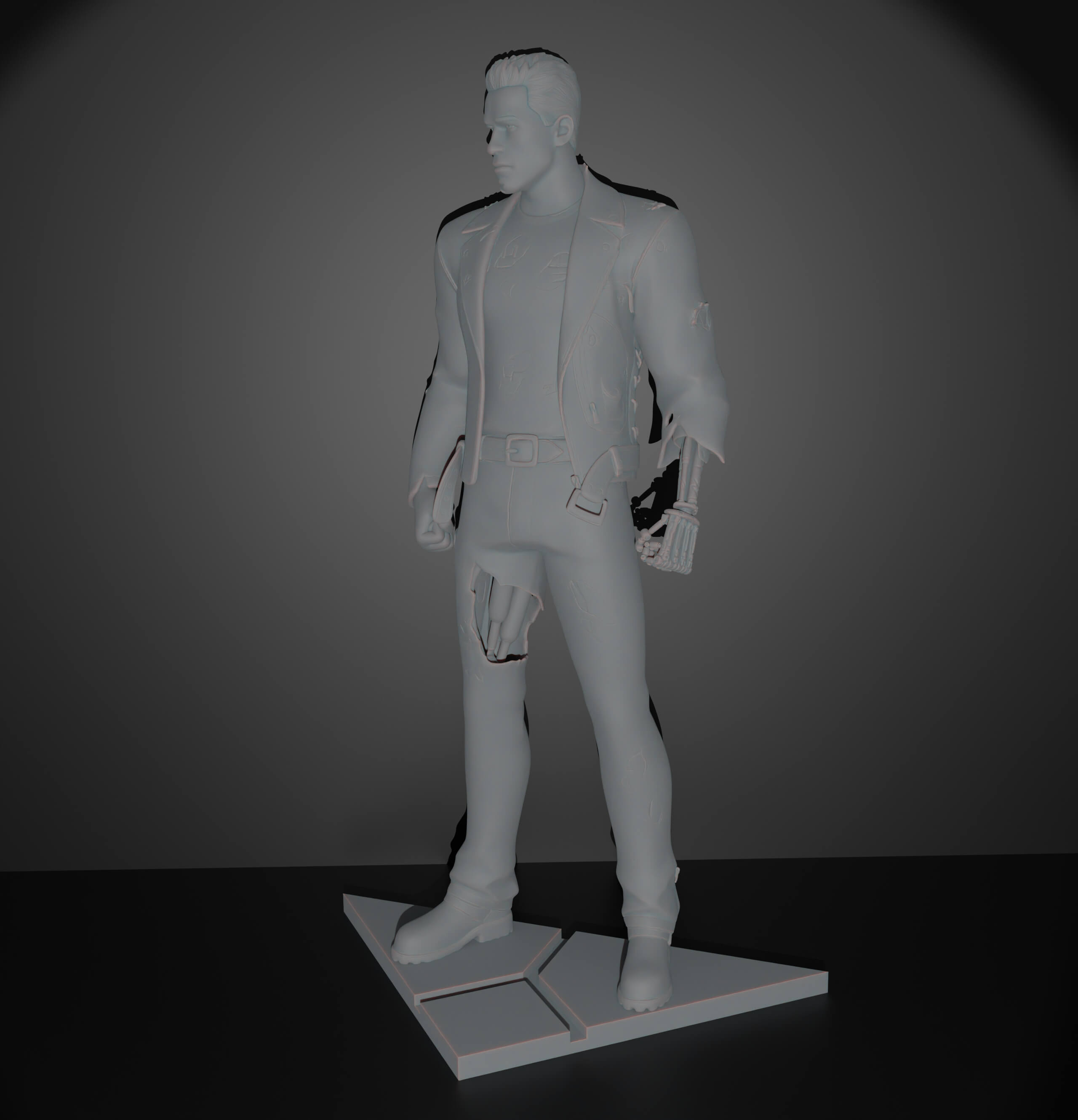 The Terminator - 3D Model by Moogar