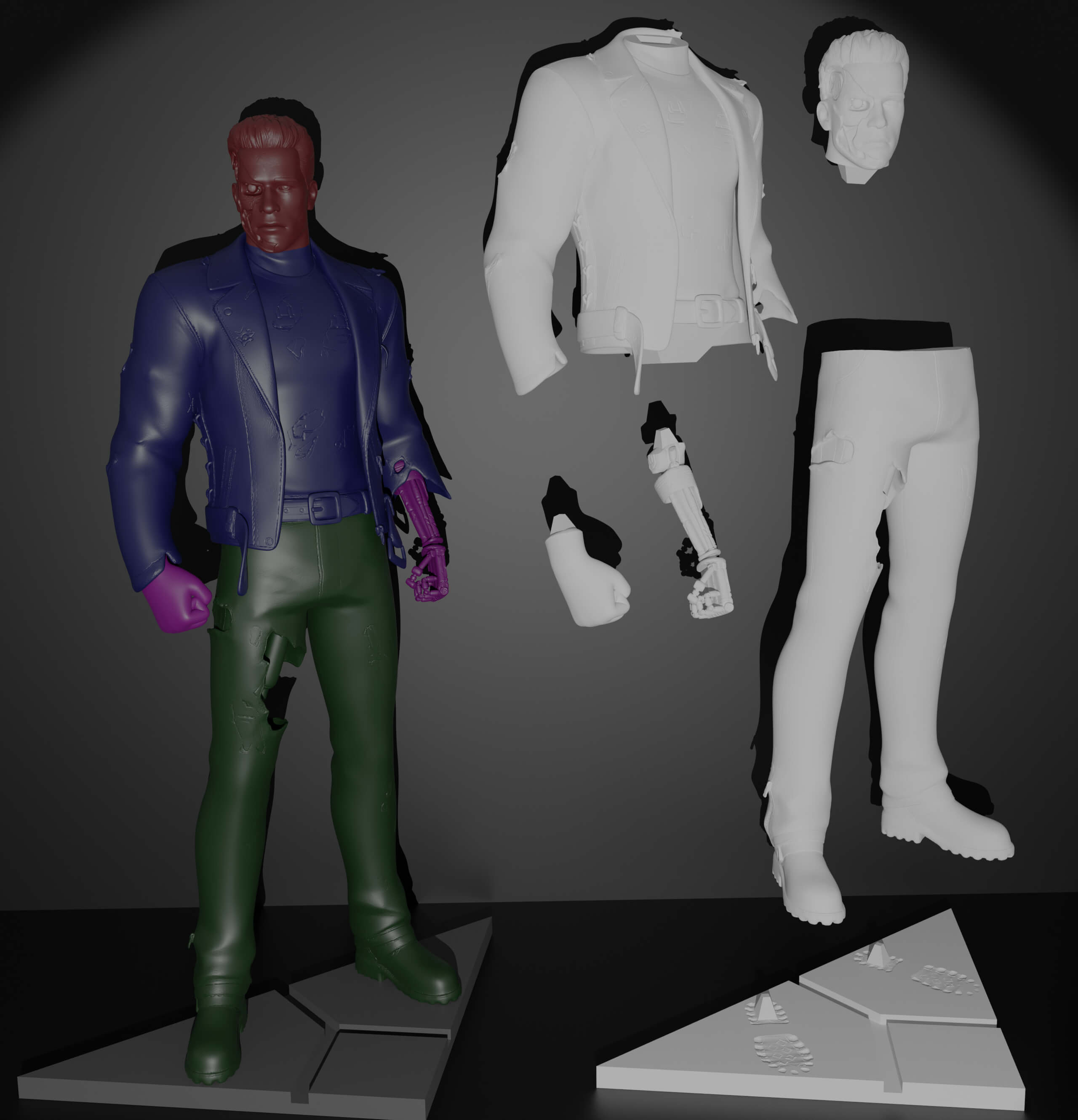 The Terminator - 3D Model by Moogar