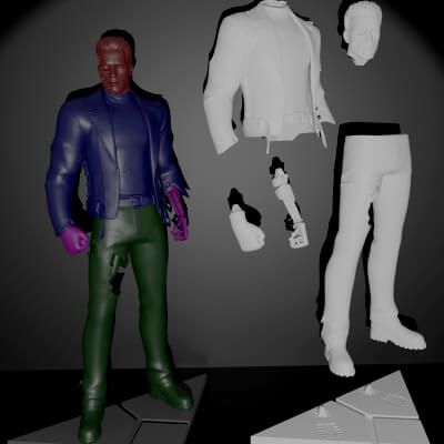 The Terminator - 3D Model by Moogar