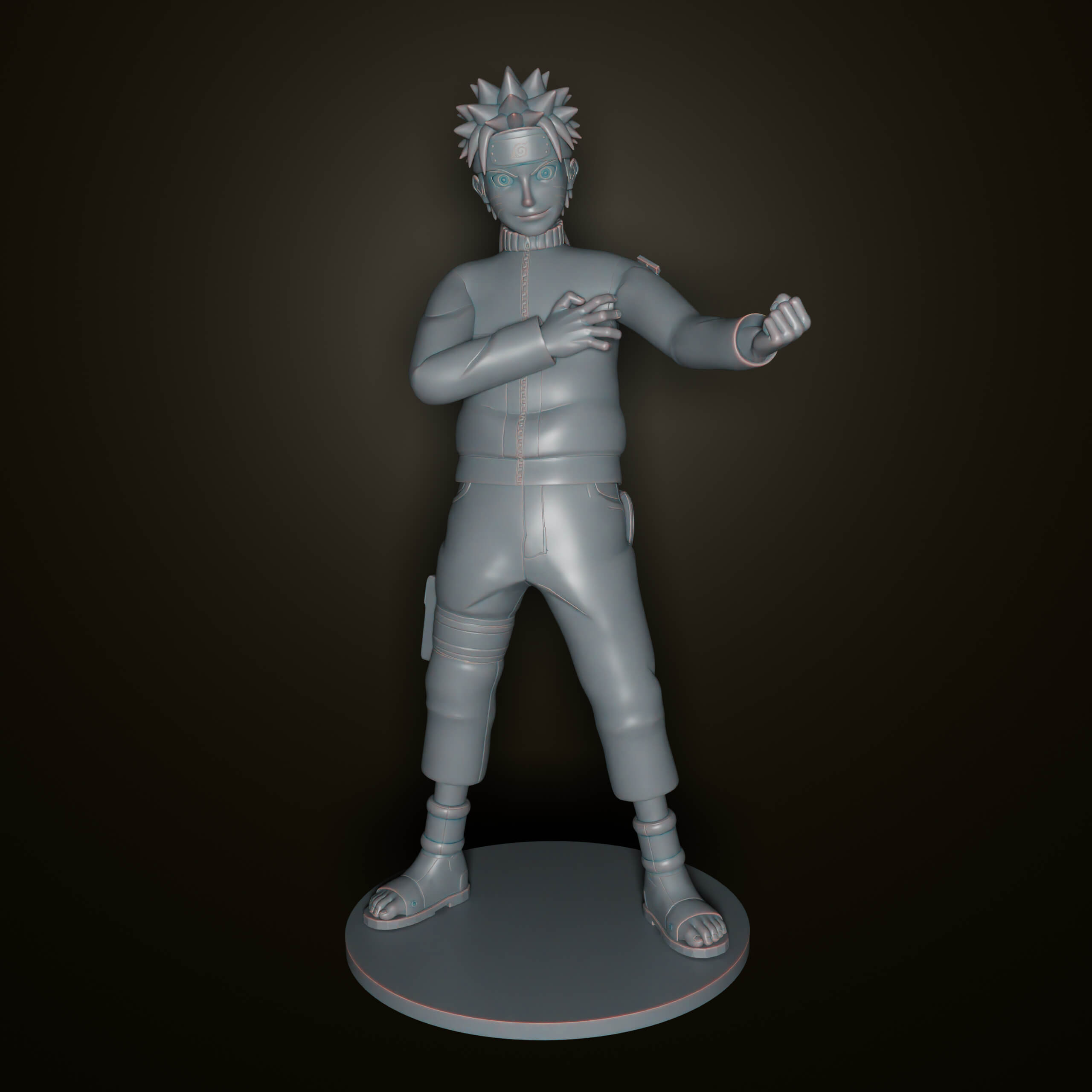 Uzumaki Naruto - 3D Print Model by Moogar