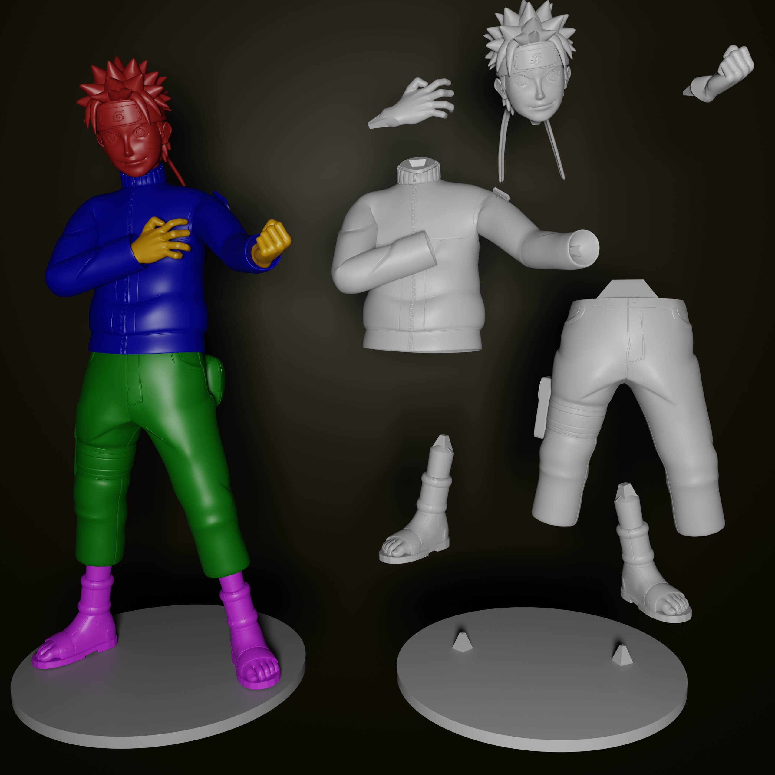 Uzumaki Naruto - 3D Print Model by Moogar
