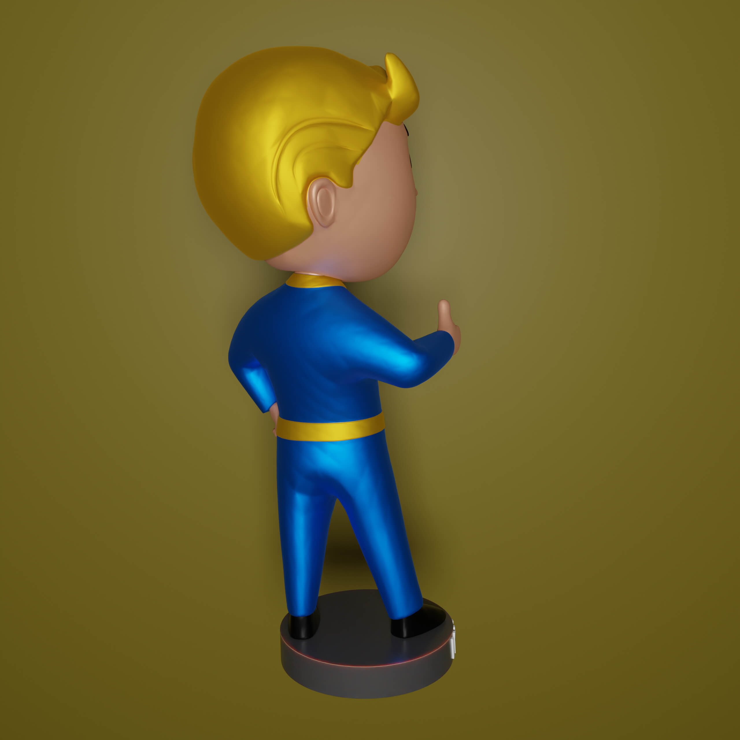 Vault Boy Fallout - 3D Model by Moogar