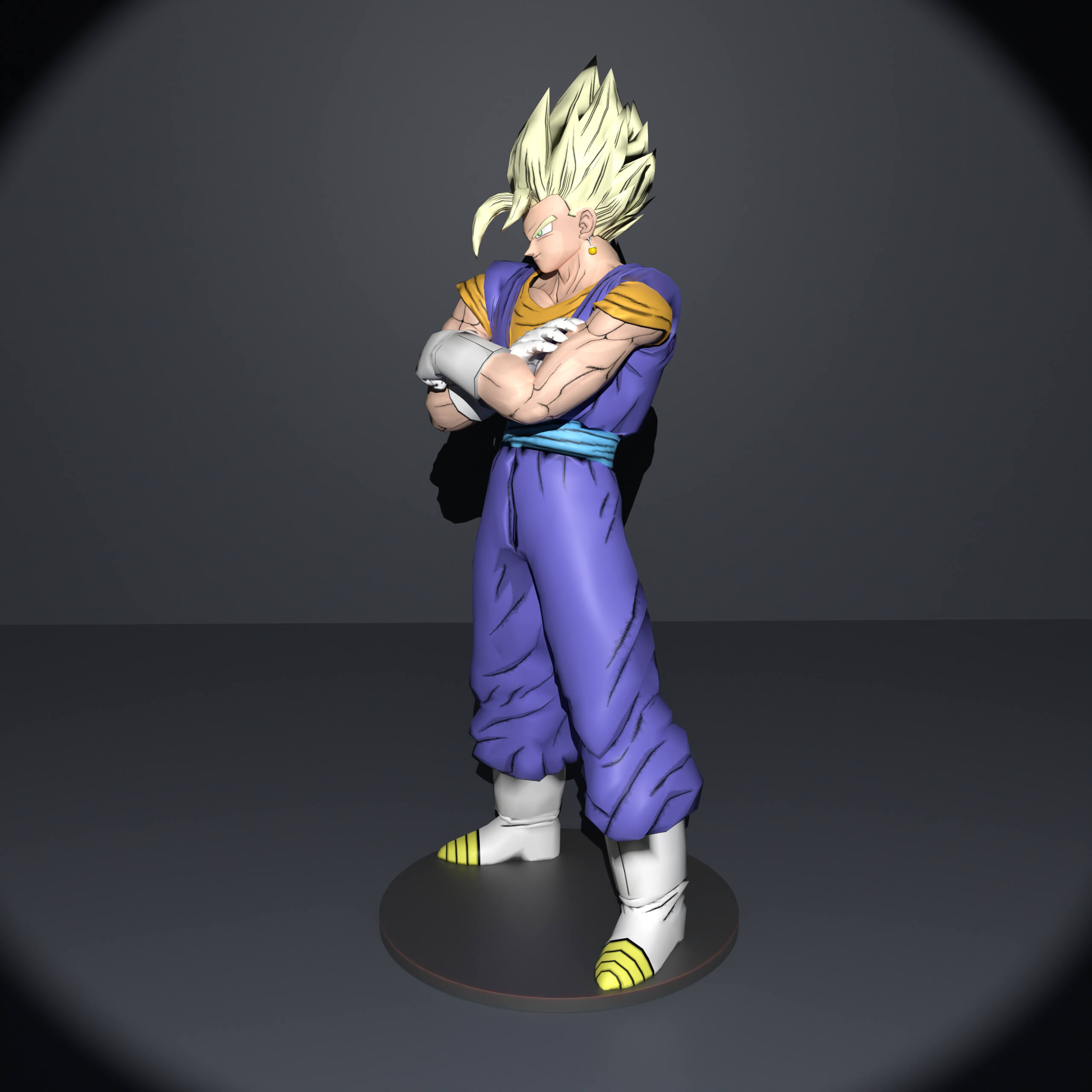 Vegito Super Saiyan - 3D Model by Moogar