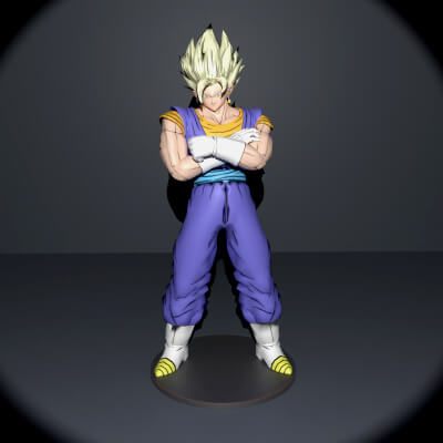Vegito Super Saiyan - 3D Model by Moogar