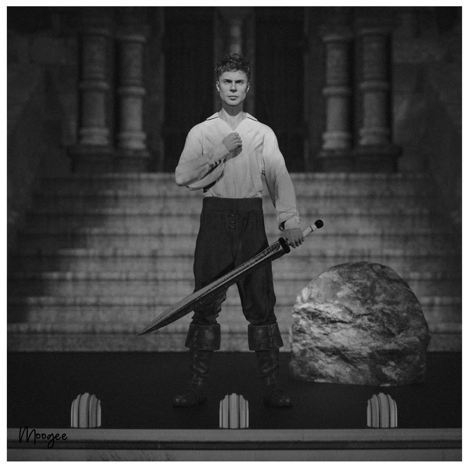 Arthur 3D Render, Digital Art by Moogee