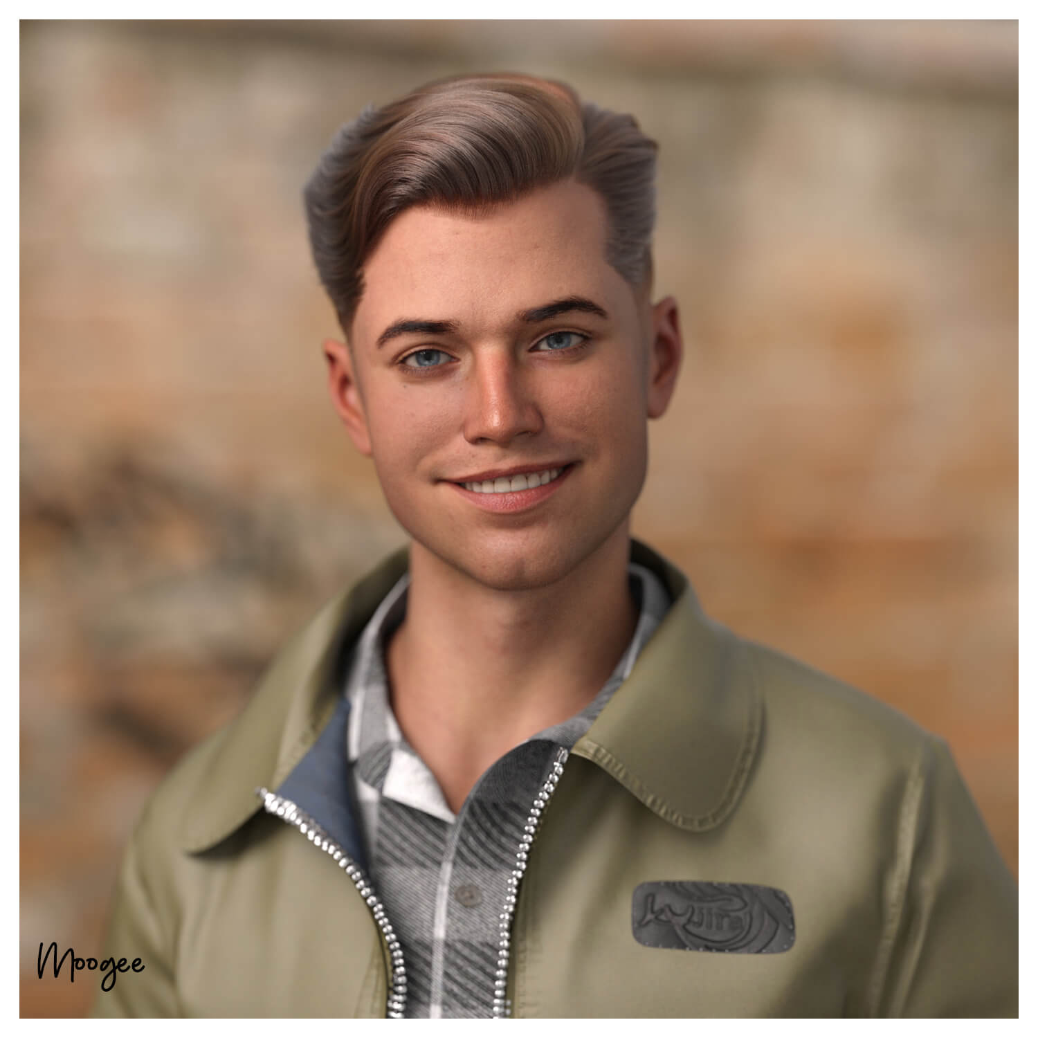 Charlie 3D Render, Digital Art by Moogee