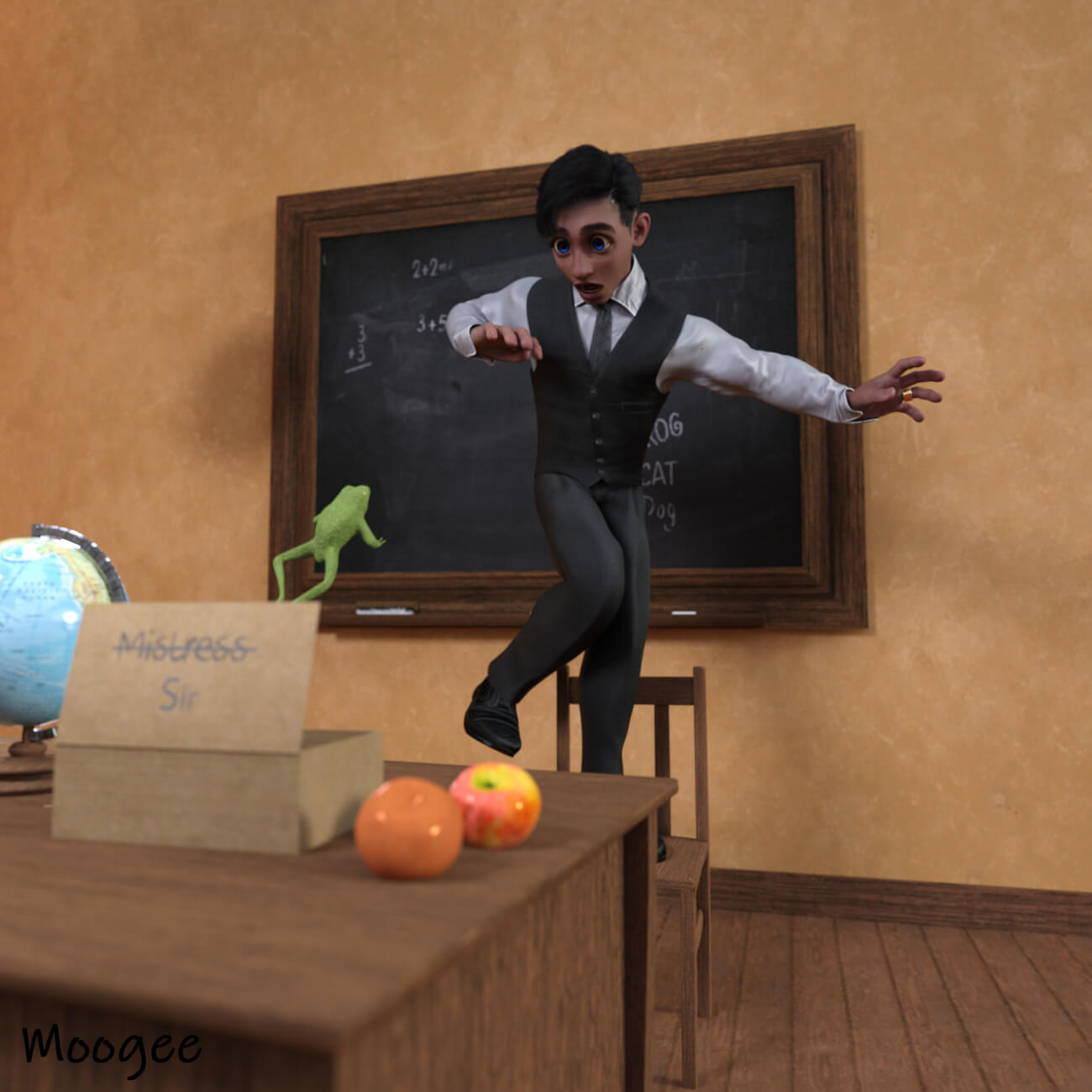 Croak!!!! 3D Render, Digital Art by Moogee