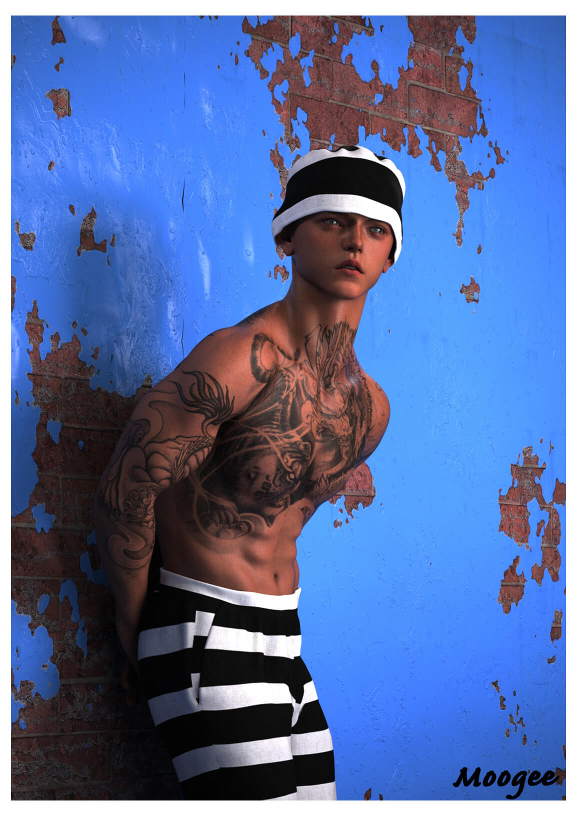 Jail Bird 3D Render, Digital Art by Moogee