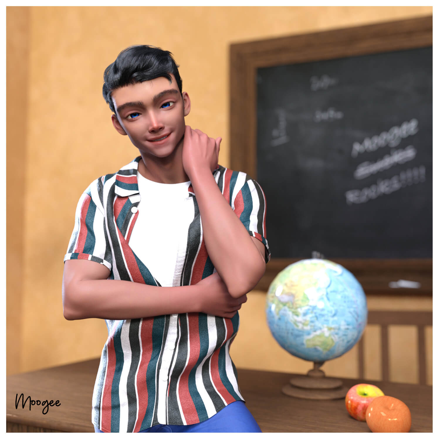 Lucas 3D Render, Digital Art by Moogee