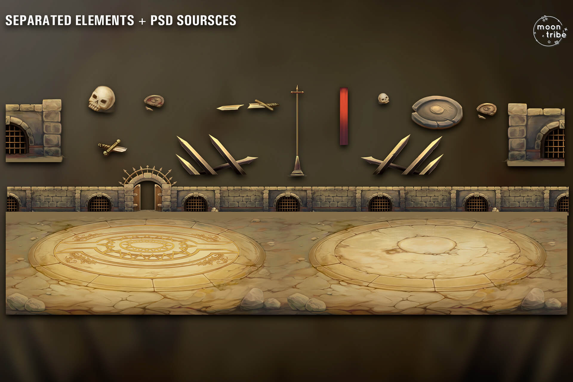 Fantasy Backgrounds #2 - 2D Game Asset by Moon_Tribe