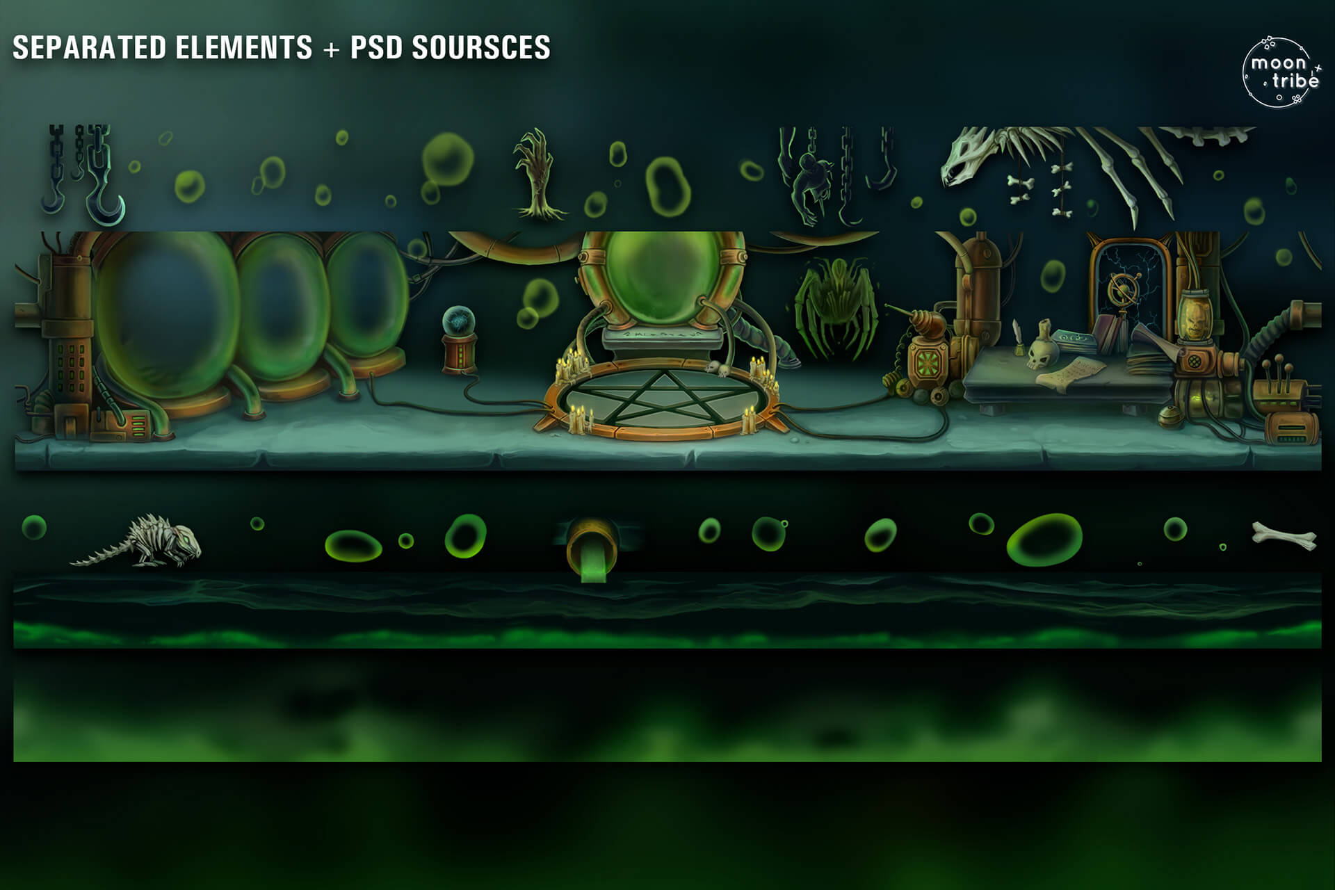 Fantasy Backgrounds #3 - 2D Game Asset by Moon_Tribe