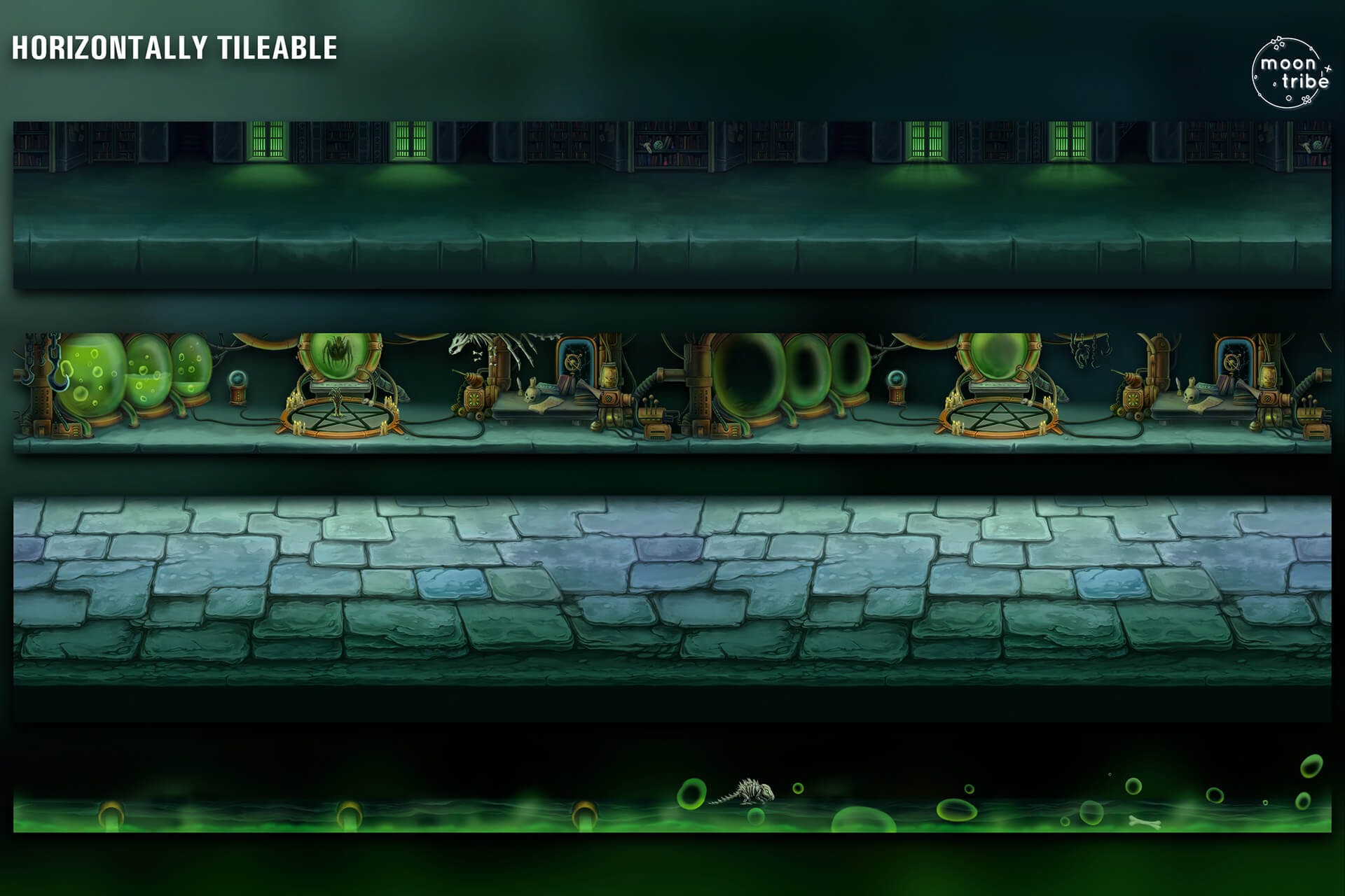 Fantasy Backgrounds #3 - 2D Game Asset by Moon_Tribe