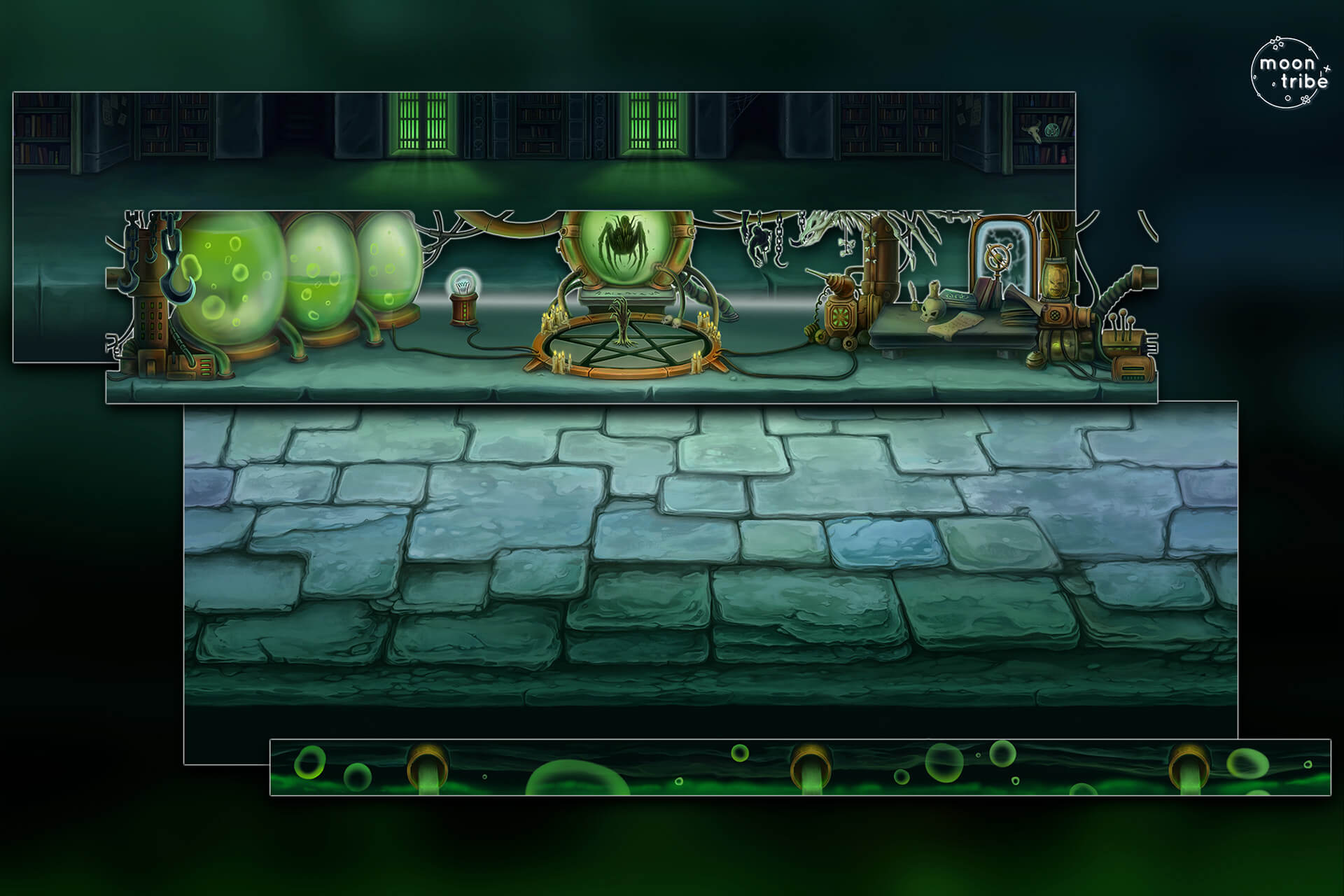 Fantasy Backgrounds #3 - 2D Game Asset by Moon_Tribe