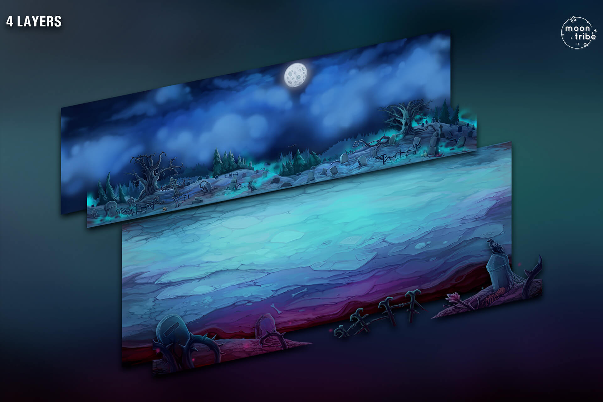 Fantasy Backgrounds #3 - 2D Game Asset by Moon_Tribe
