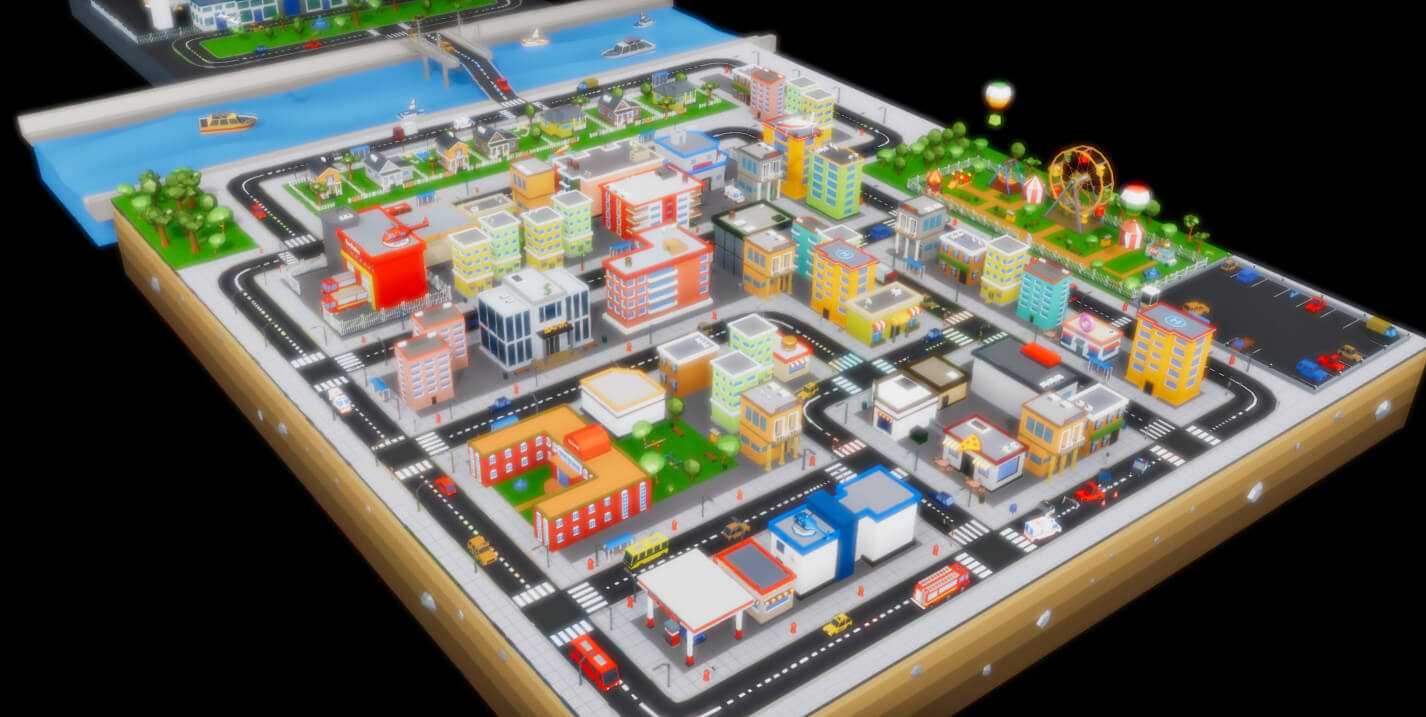 City - 3D Model by Moondust0