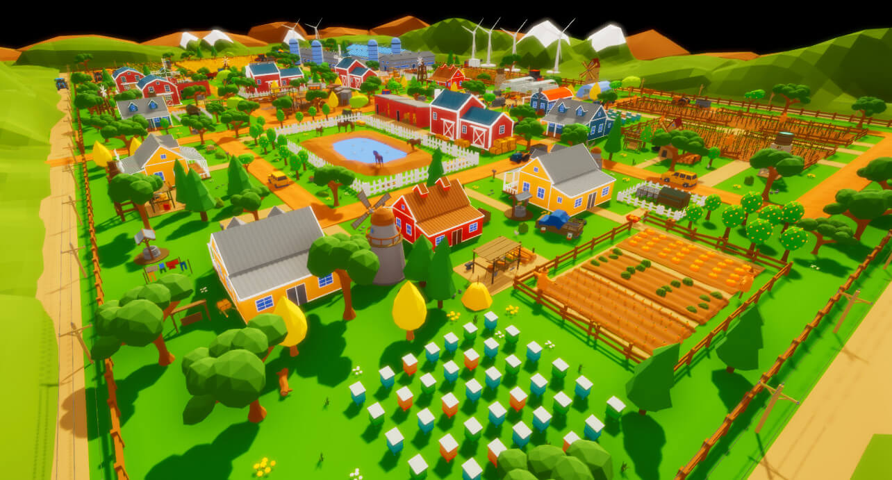 Farm - 3D Model by Moondust0
