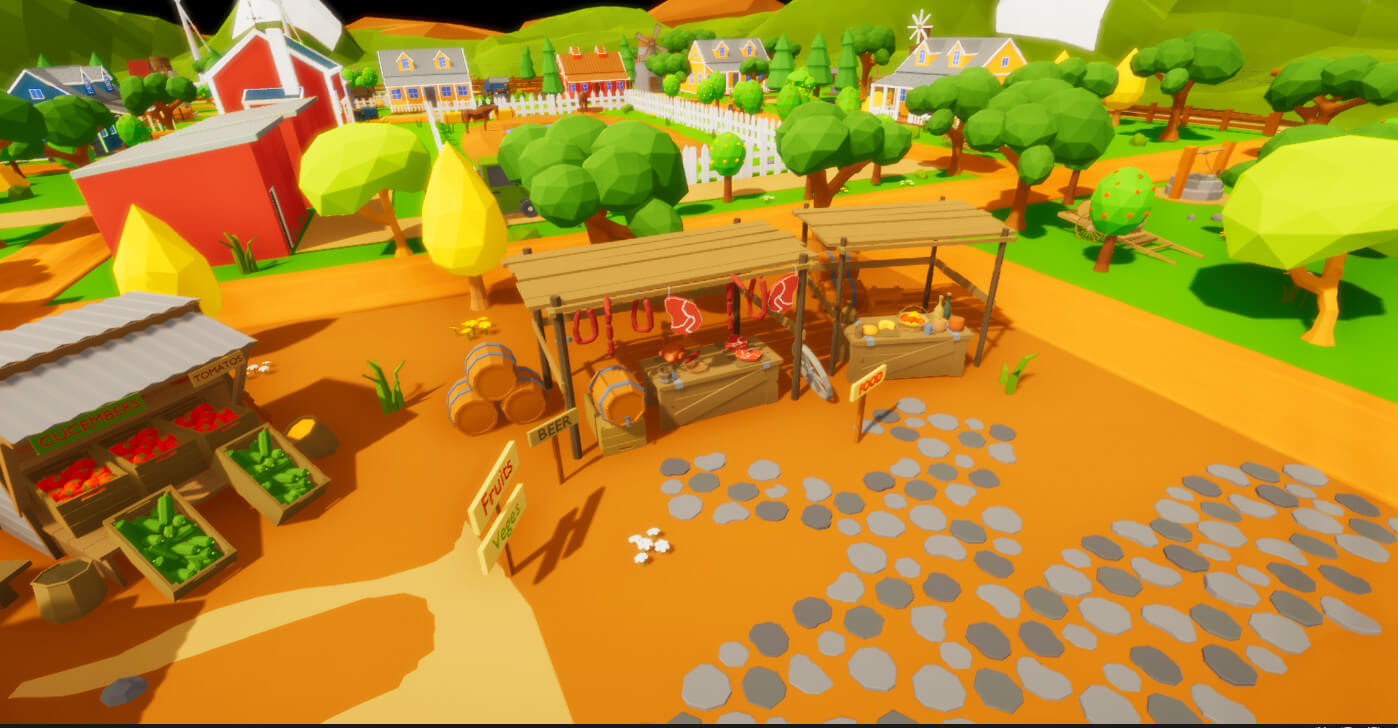 Farm - 3D Model by Moondust0