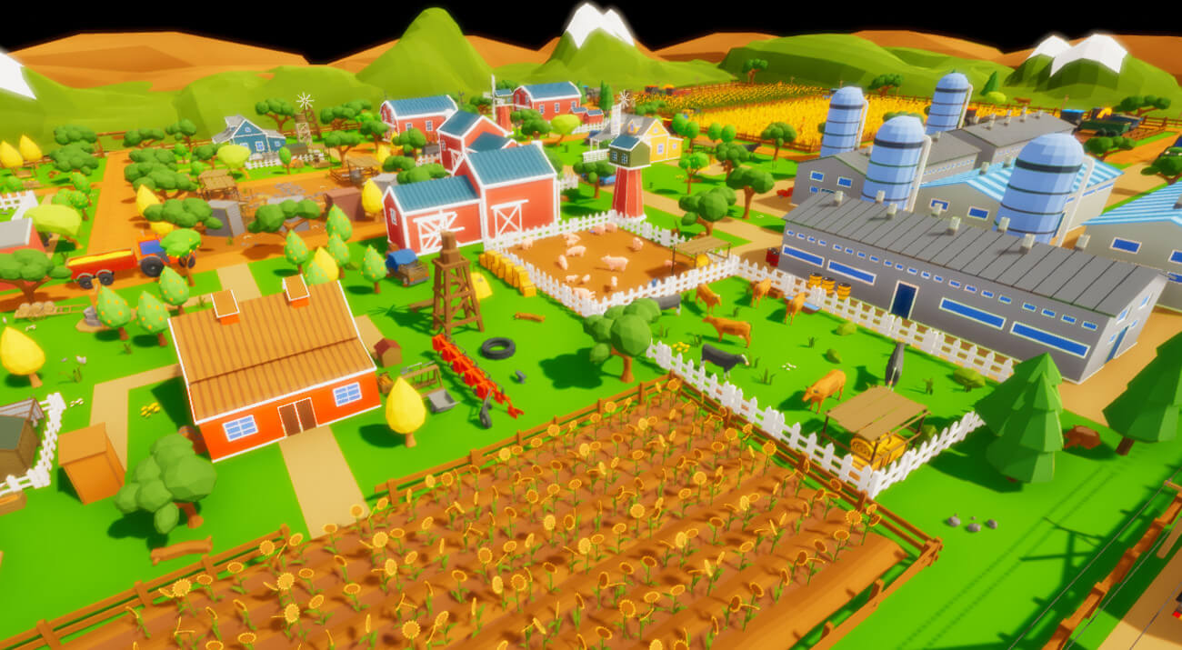 Farm - 3D Model by Moondust0