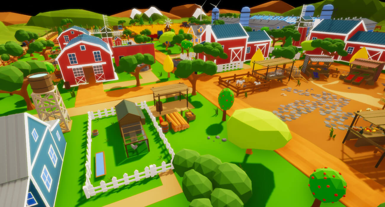 Farm - 3D Model by Moondust0