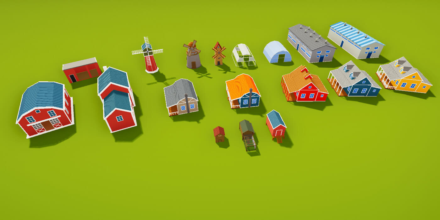 Farm - 3D Model by Moondust0