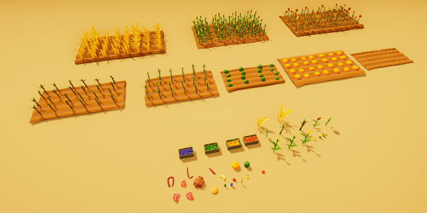 Farm - 3D Model by Moondust0