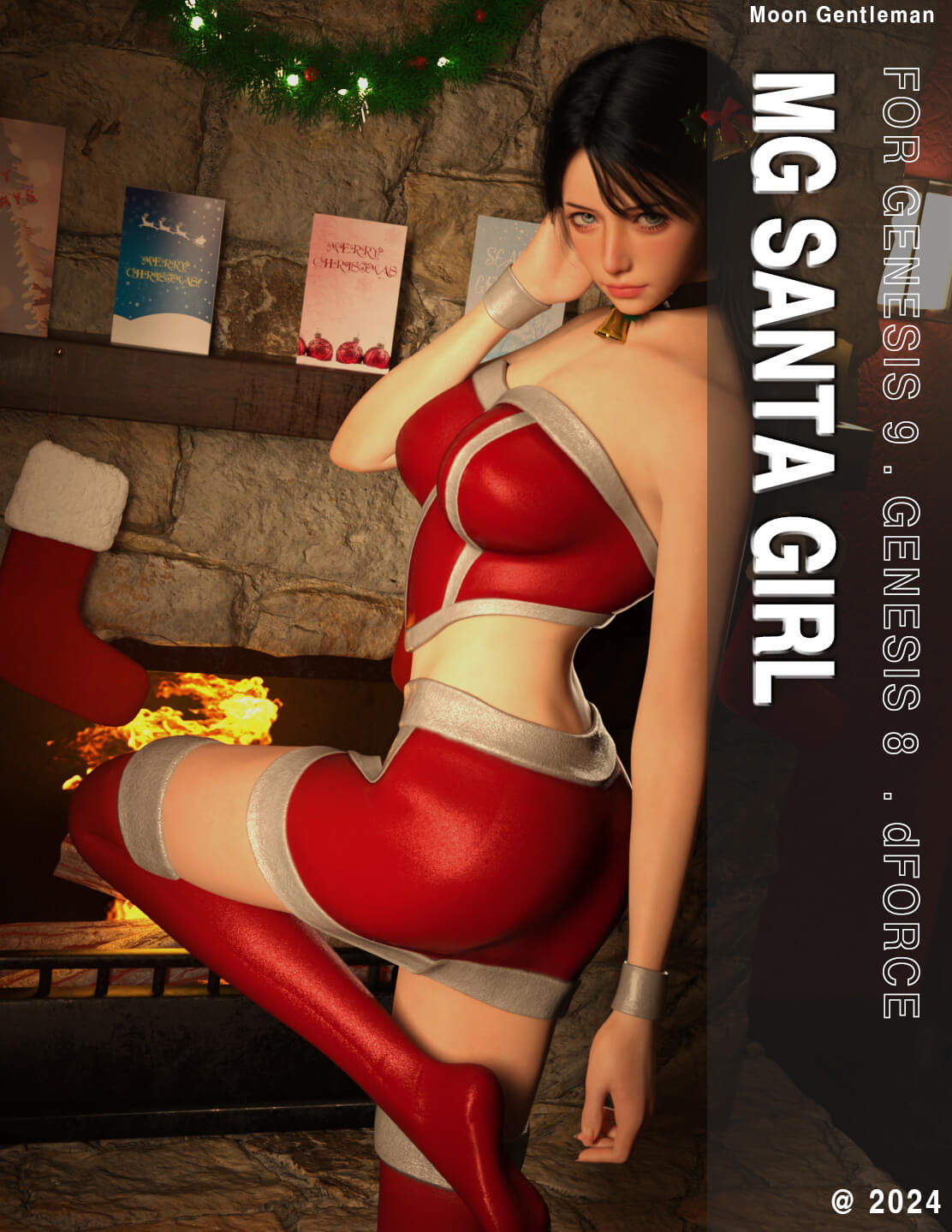 MG-Santa Girl G9 G8F dForce Daz Content by moongentleman