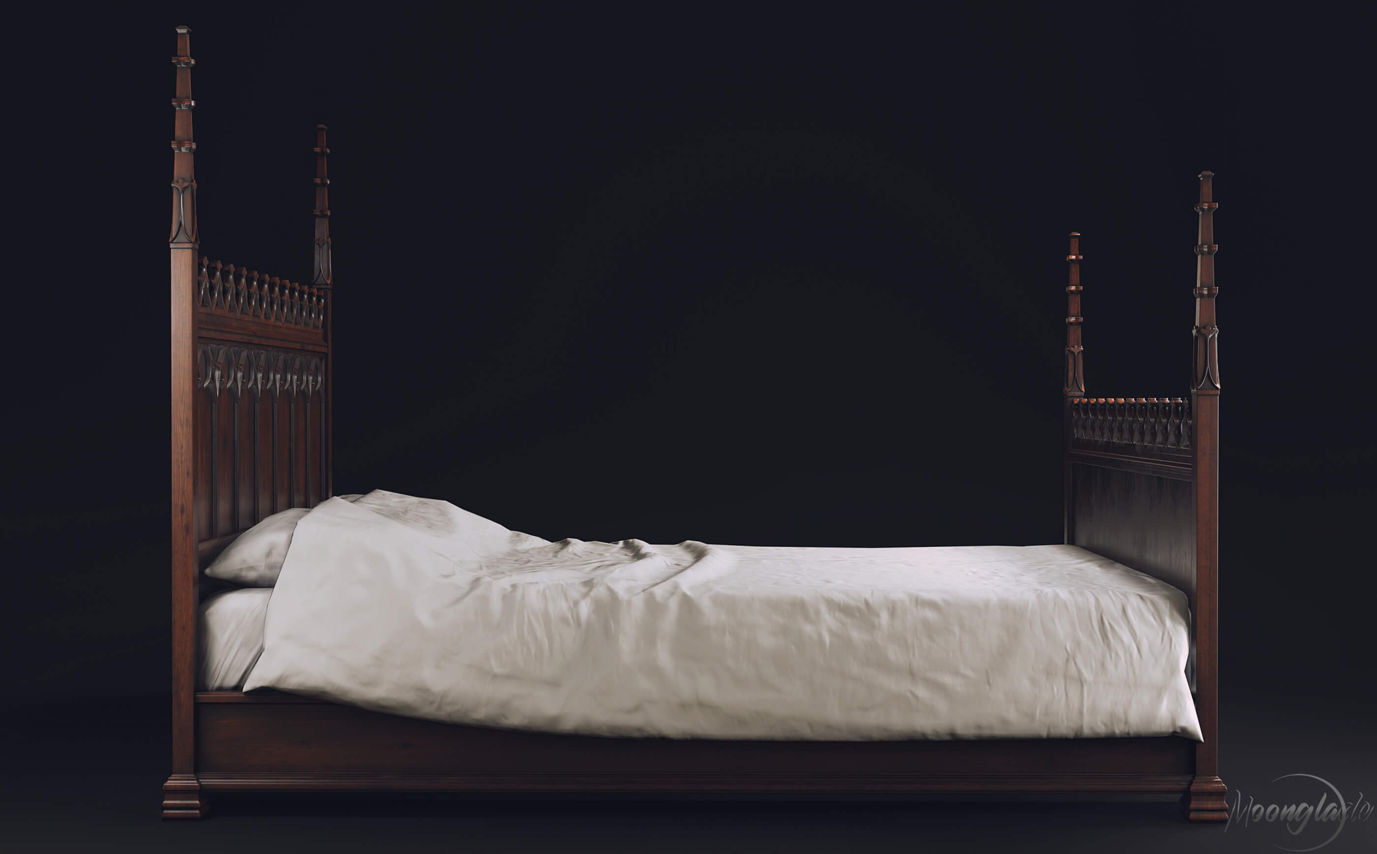 Gothic Bed | Game Model by Moonglade
