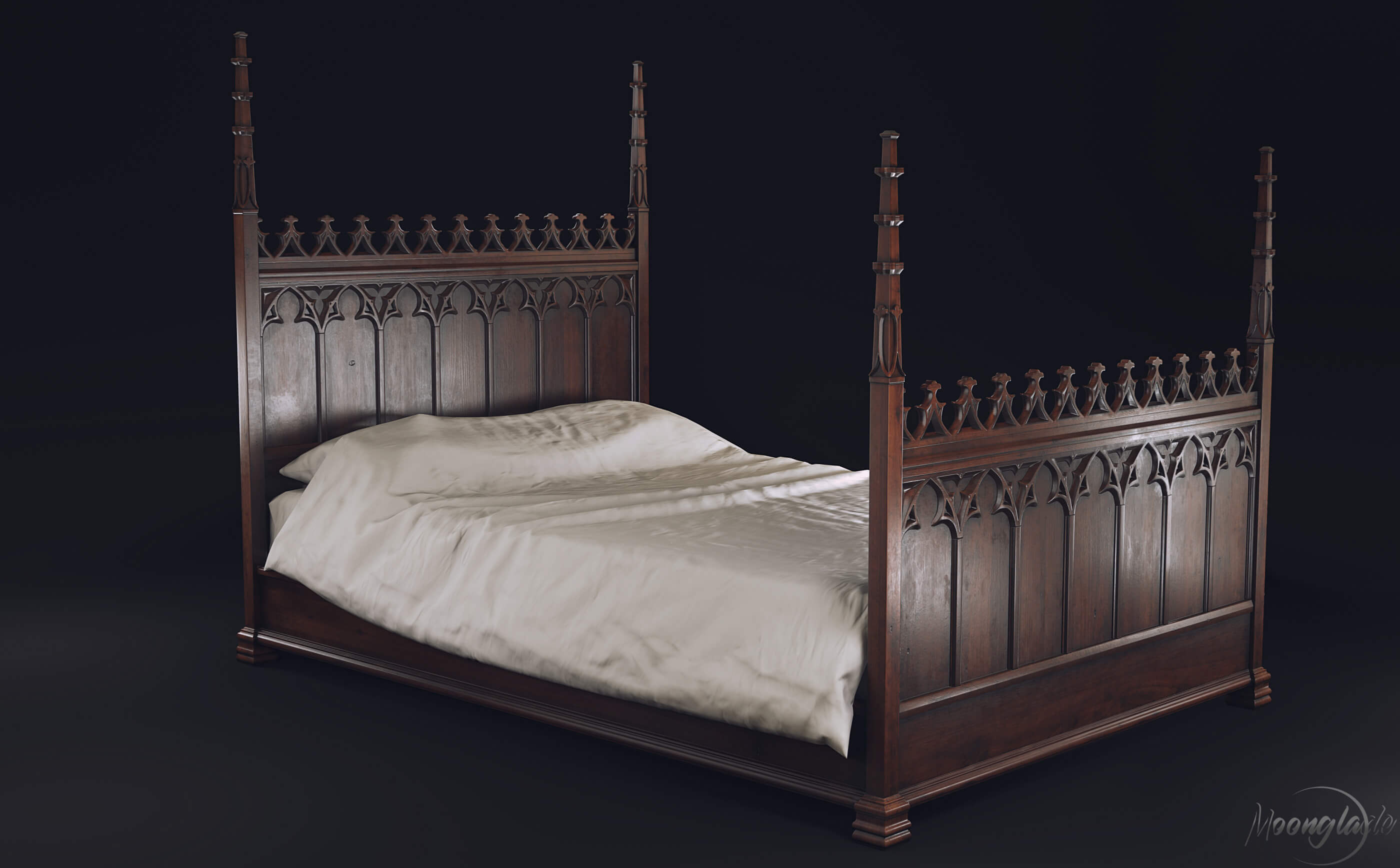 Gothic Bed | Game Model by Moonglade