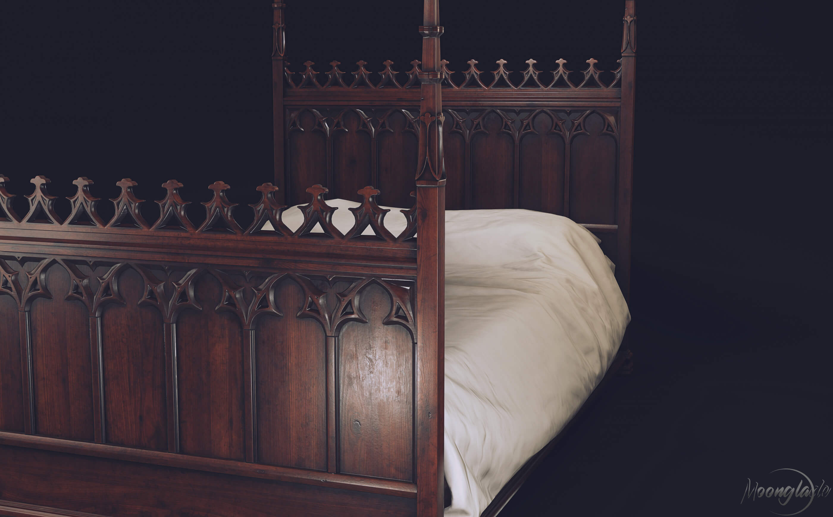 Gothic Bed | Game Model by Moonglade