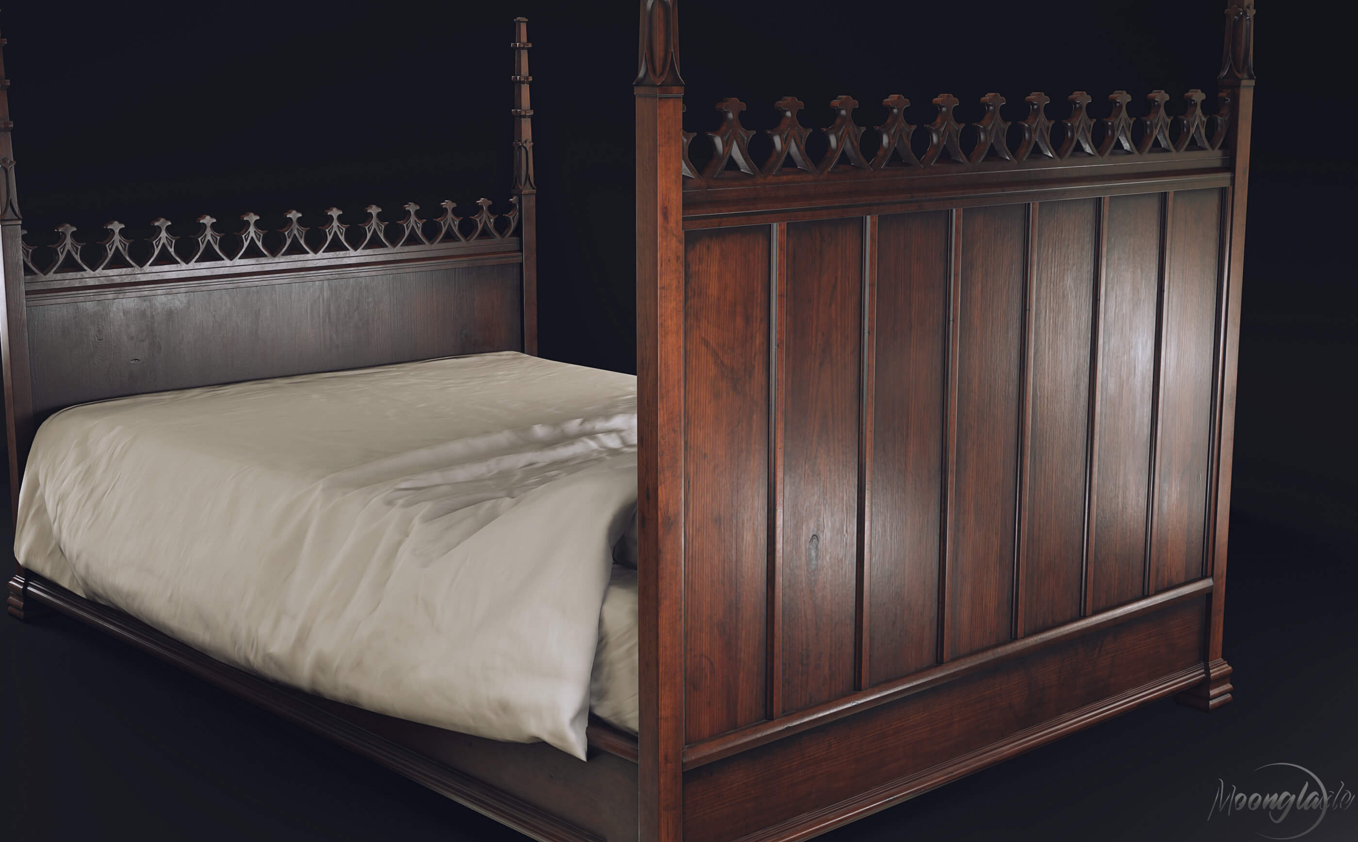 Gothic Bed | Game Model by Moonglade