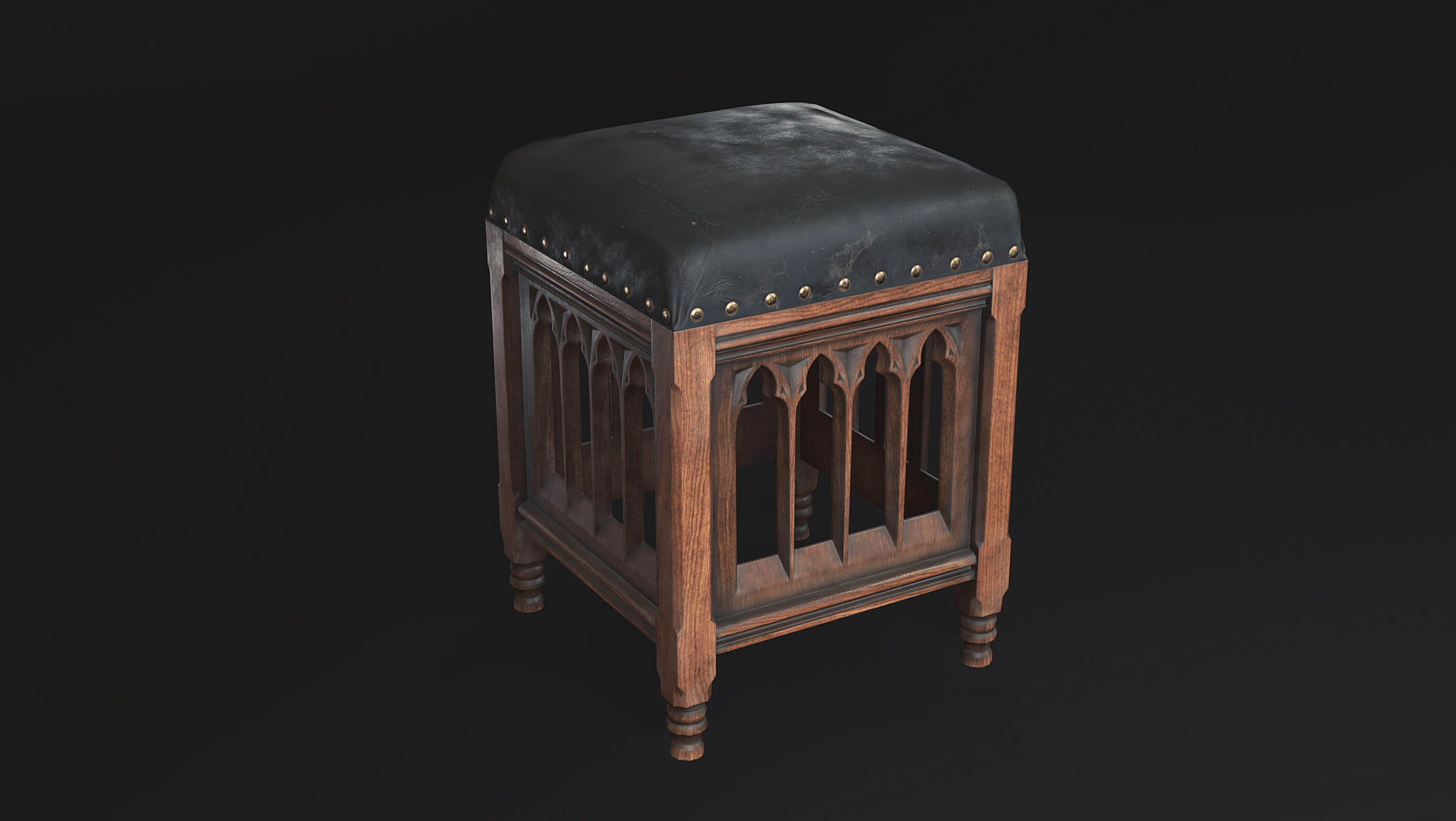 Gothic Chair - 3D Model by Moonglade