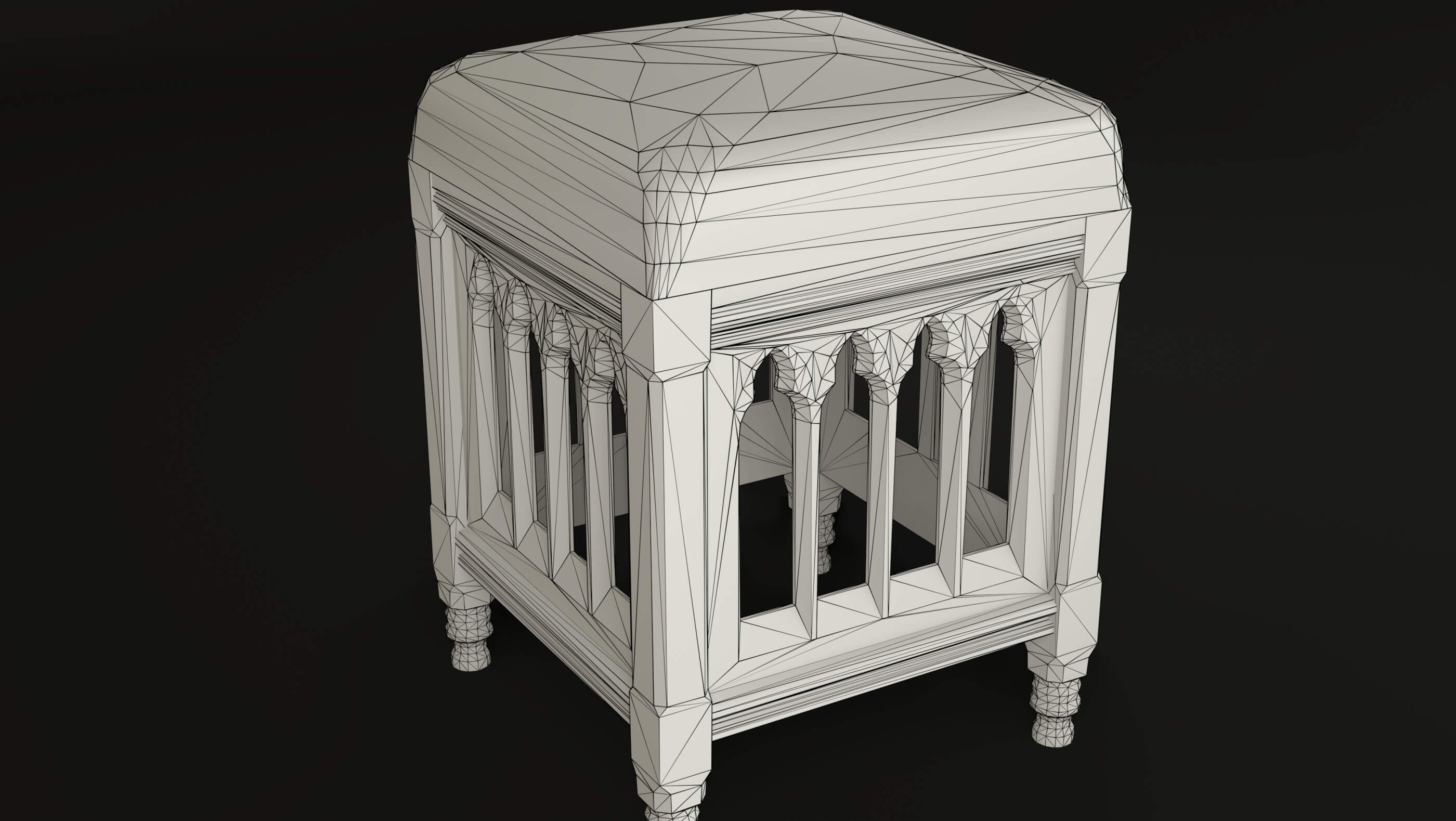 Gothic Chair - 3D Model by Moonglade
