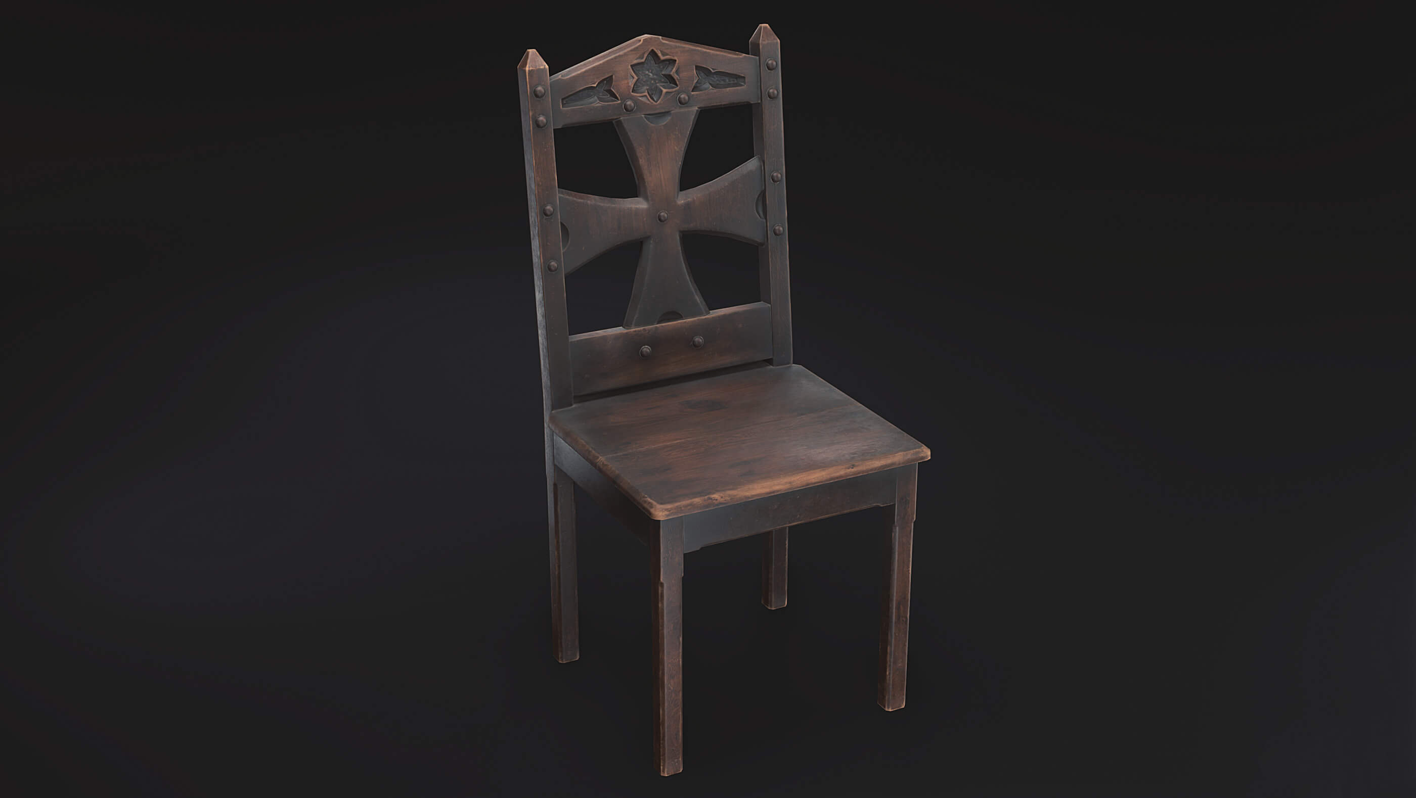 Gothic Chair - 3D Model by Moonglade