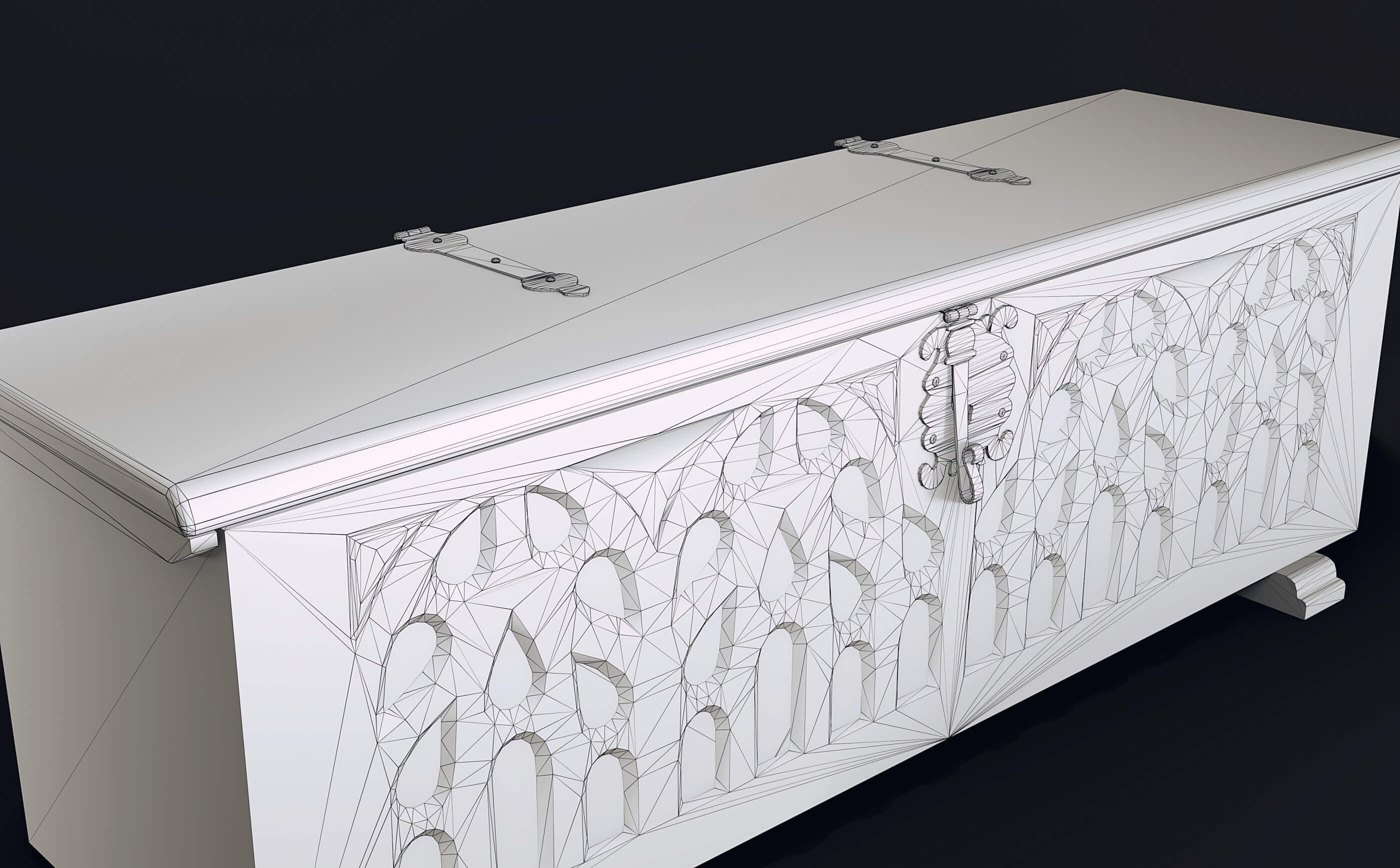 Gothic Chest - 3D Model by Moonglade