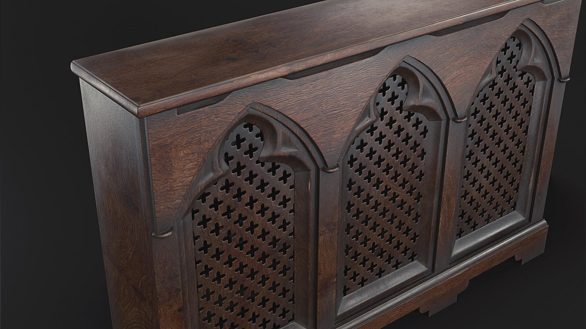 Gothic Radiator Cover - 3D Model by Moonglade