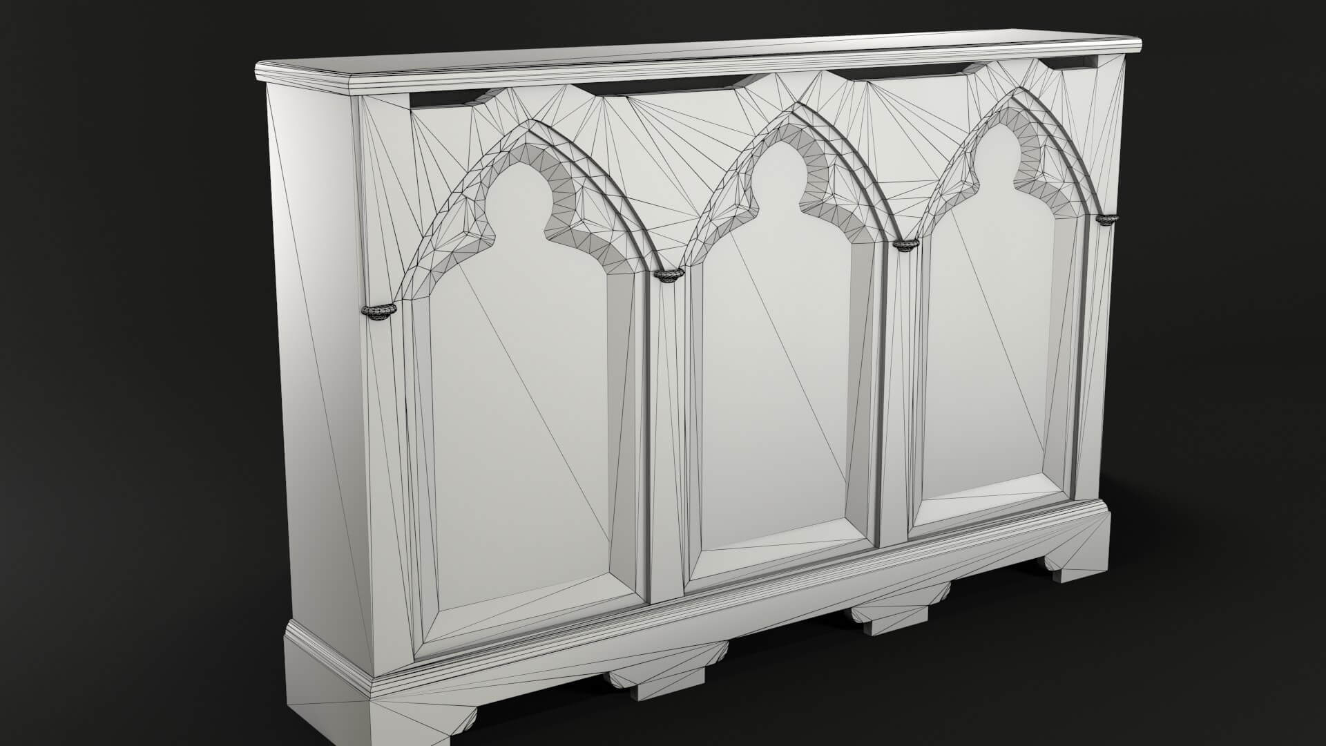 Gothic Radiator Cover - 3D Model by Moonglade